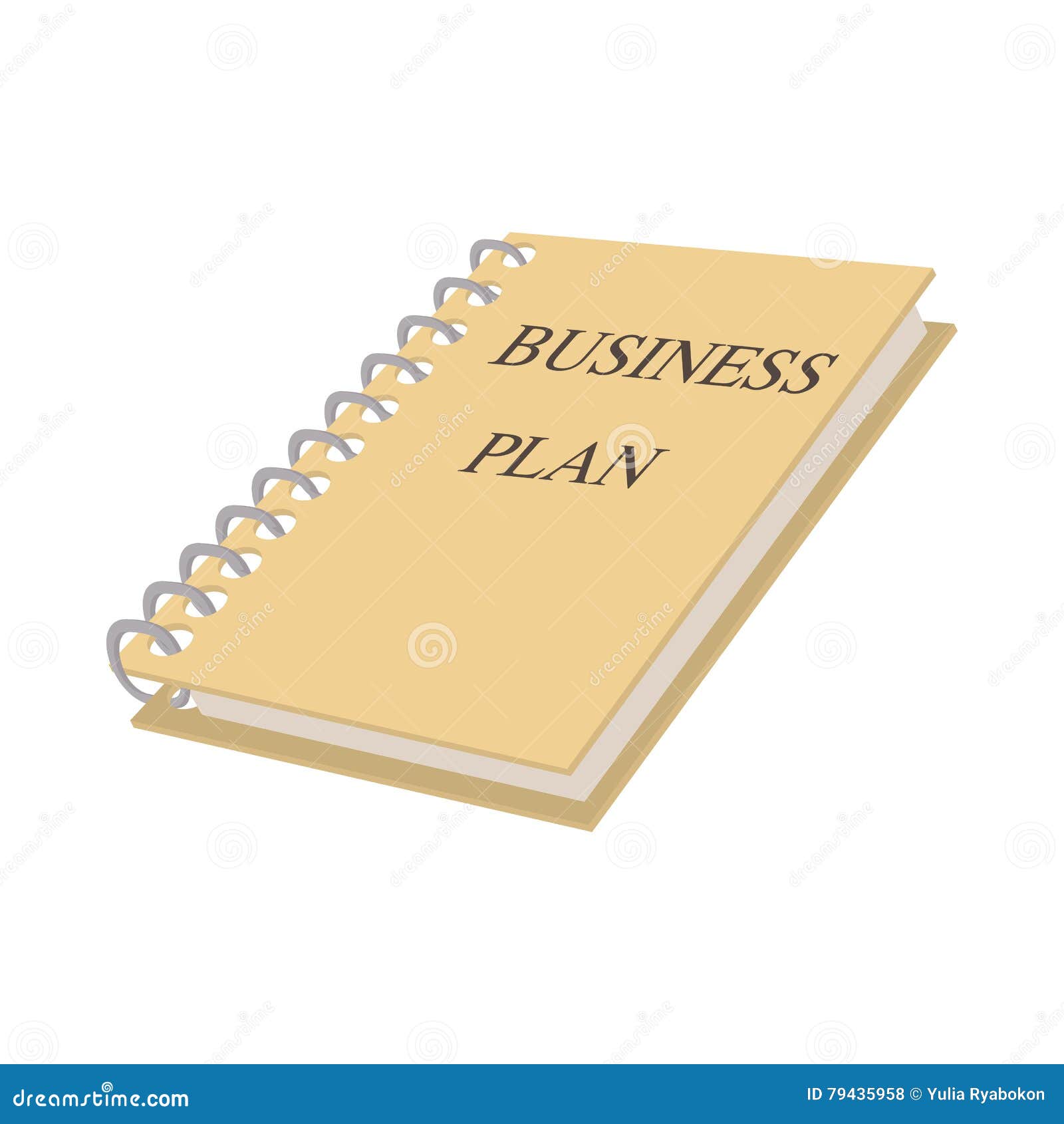 Business Plan Icon, Cartoon Style Stock Vector - Illustration of ...