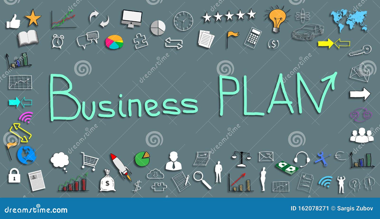 Business Plan; Illustration Stock Illustration - Illustration of ...