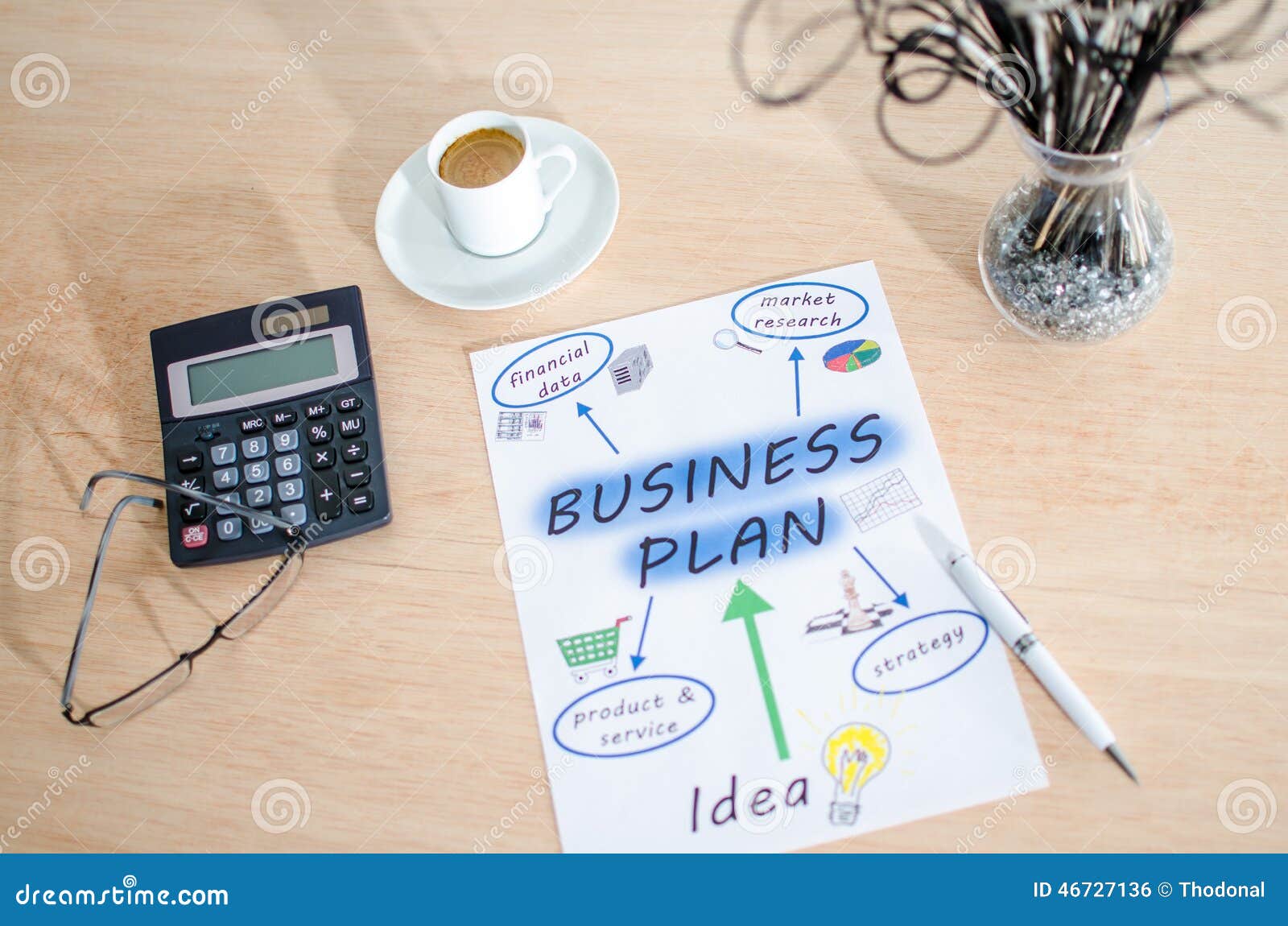Business plan stock photo. Image of innovation, management - 46727136
