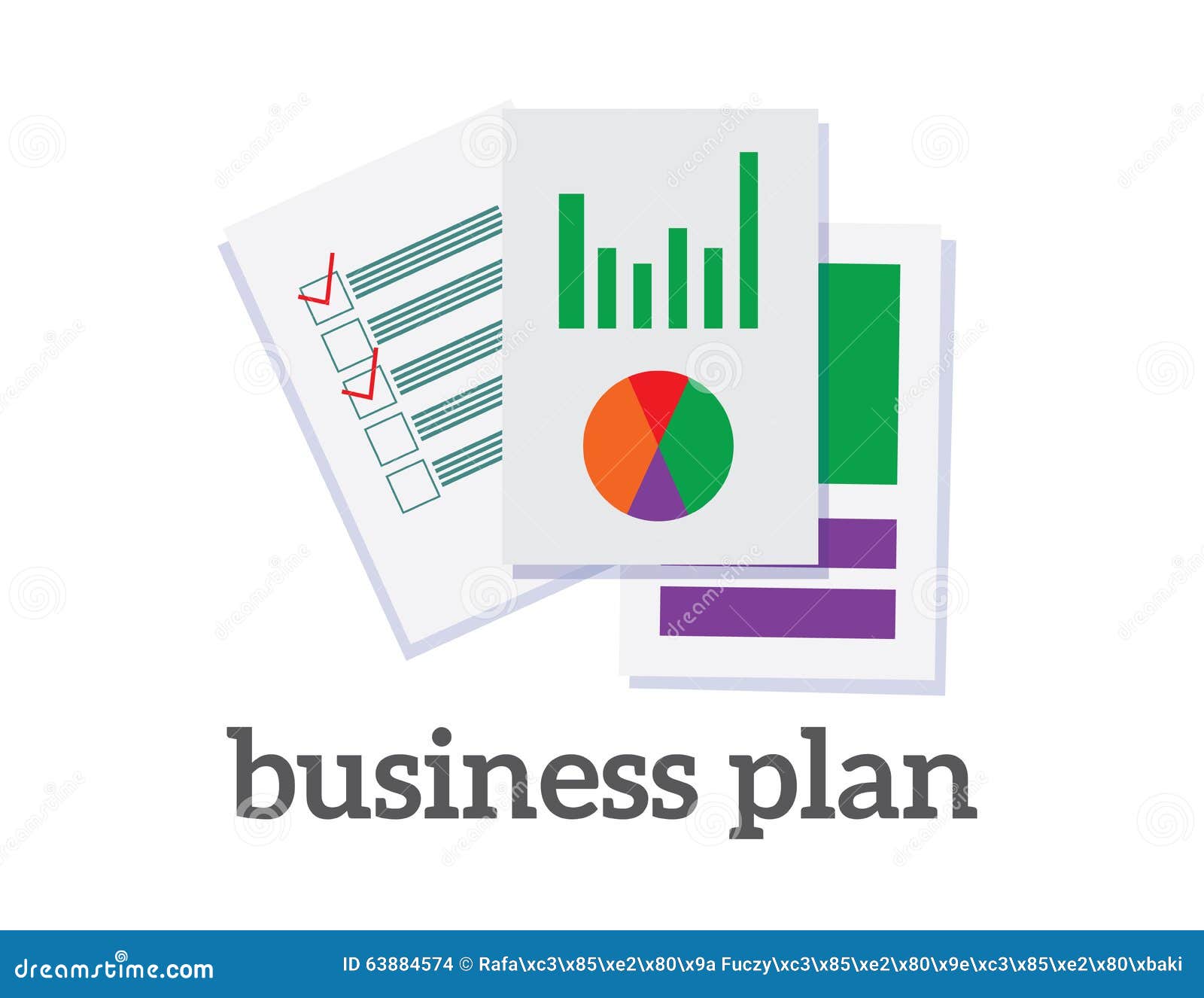 Business Plan Illustration Vector Stock Vector - Illustration of ...