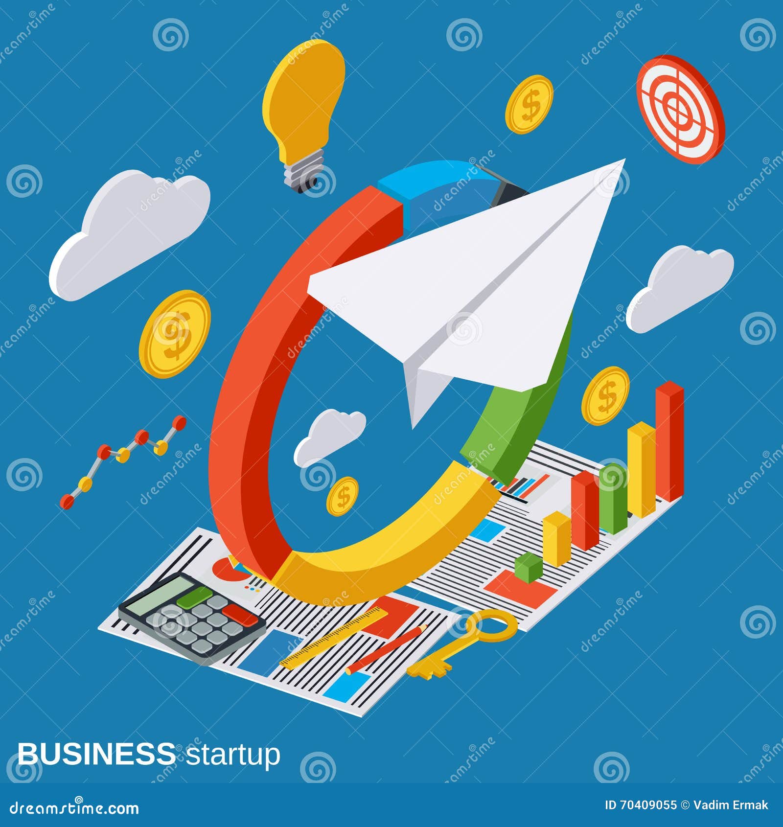 Business Plan, Innovation, Startup, Portfolio Vector Concept Stock ...