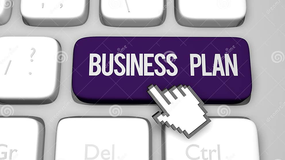 Business Plan Keyboard Button Key Stock Illustration - Illustration of ...