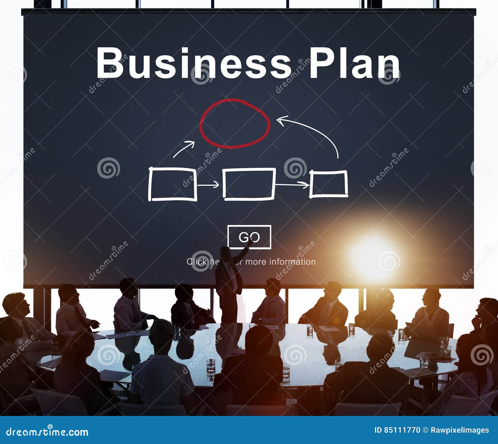 Business Plan Marketing Strategy Vision Planning Concept Stock Photo ...