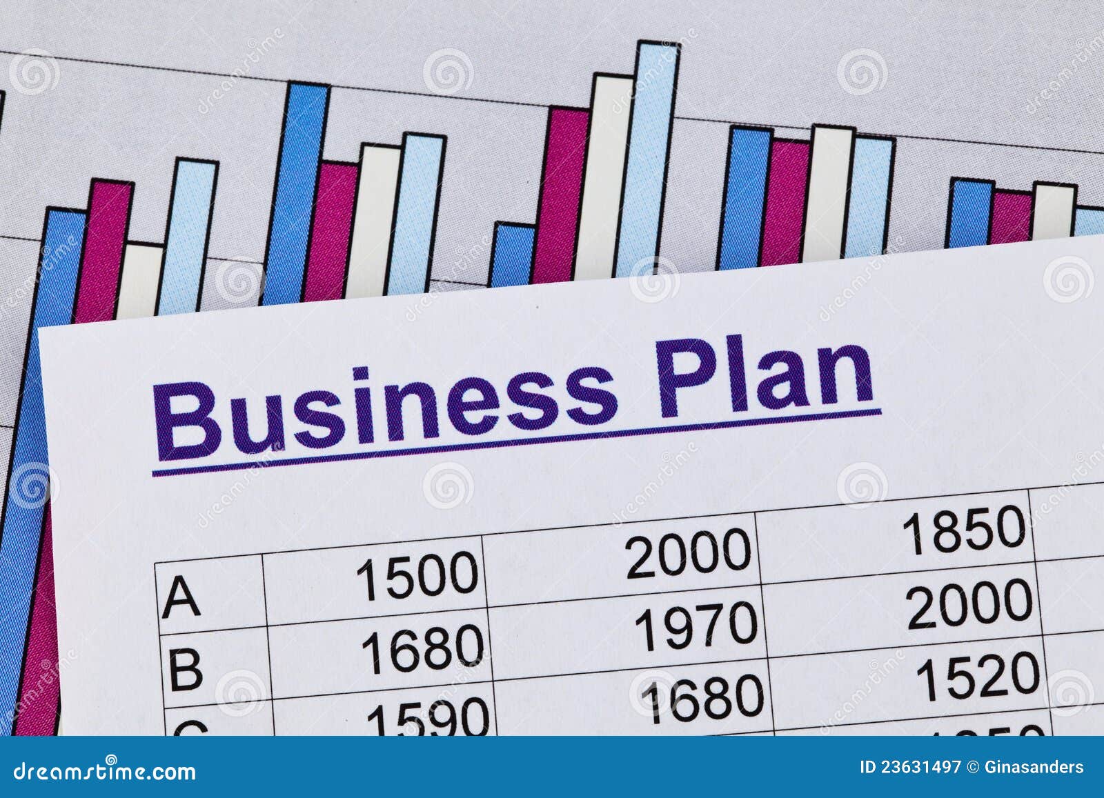 Business Plan of a Permanent Establishment Stock Image - Image of ...