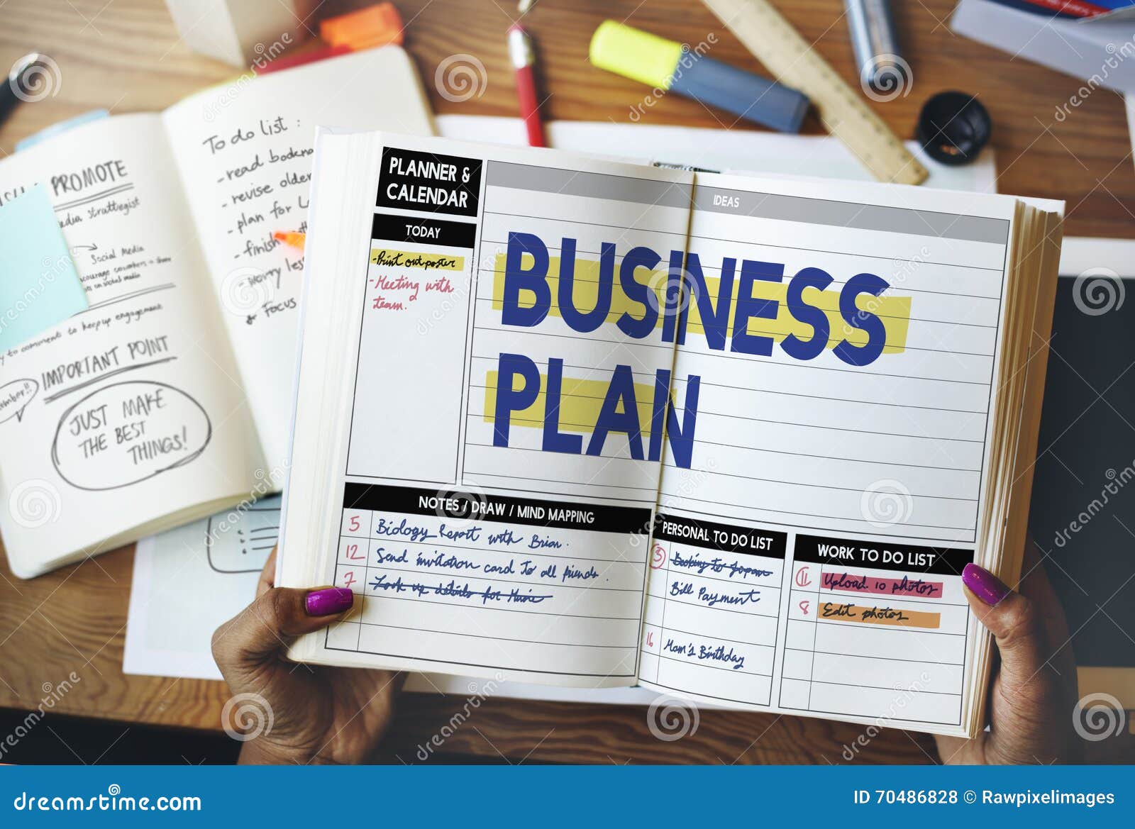 Business Plan Process Solution Strategy Concept Stock Photo - Image of ...