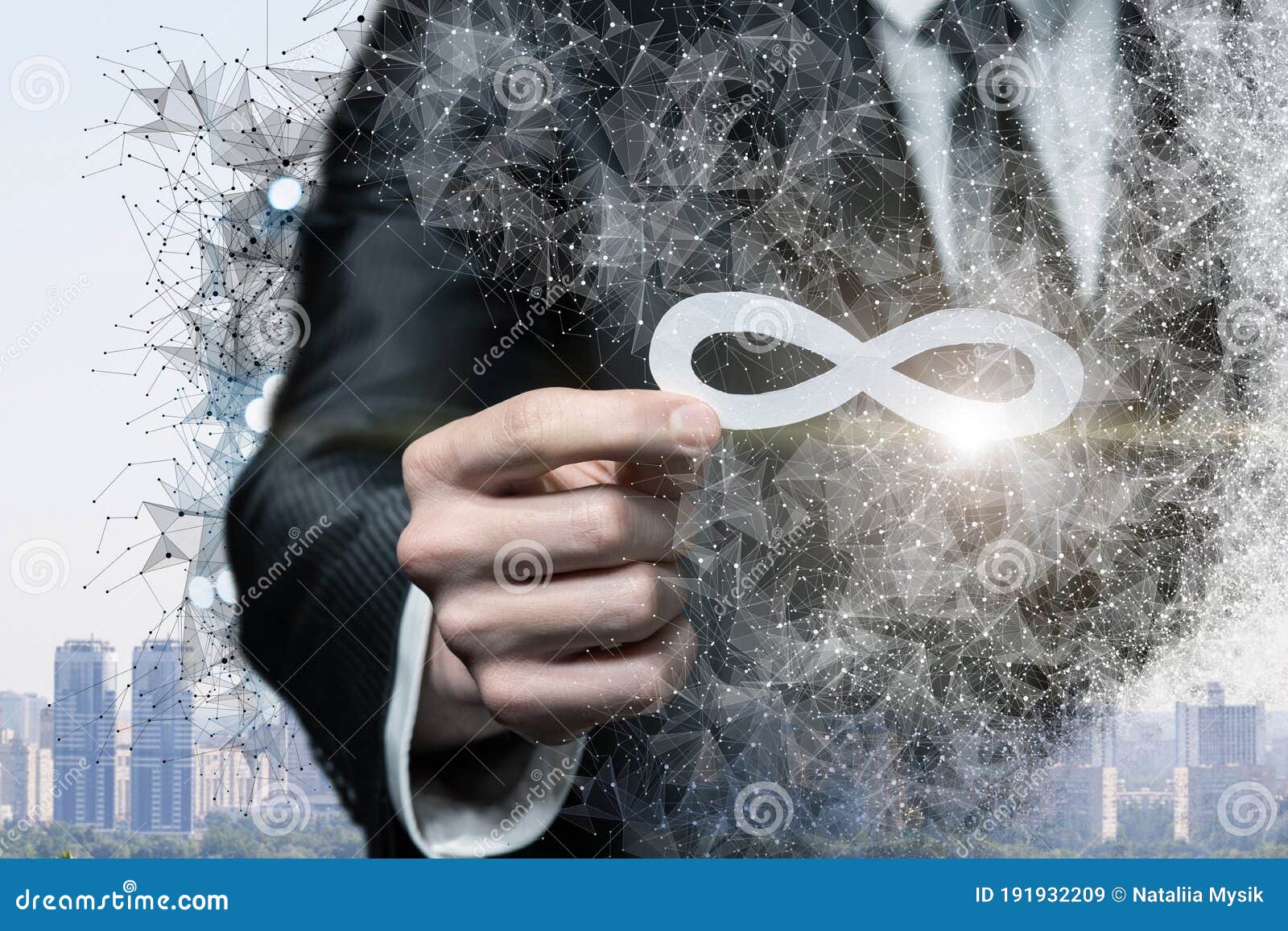 Business Plan Shows an Infinity Sign Stock Image - Image of infinite ...