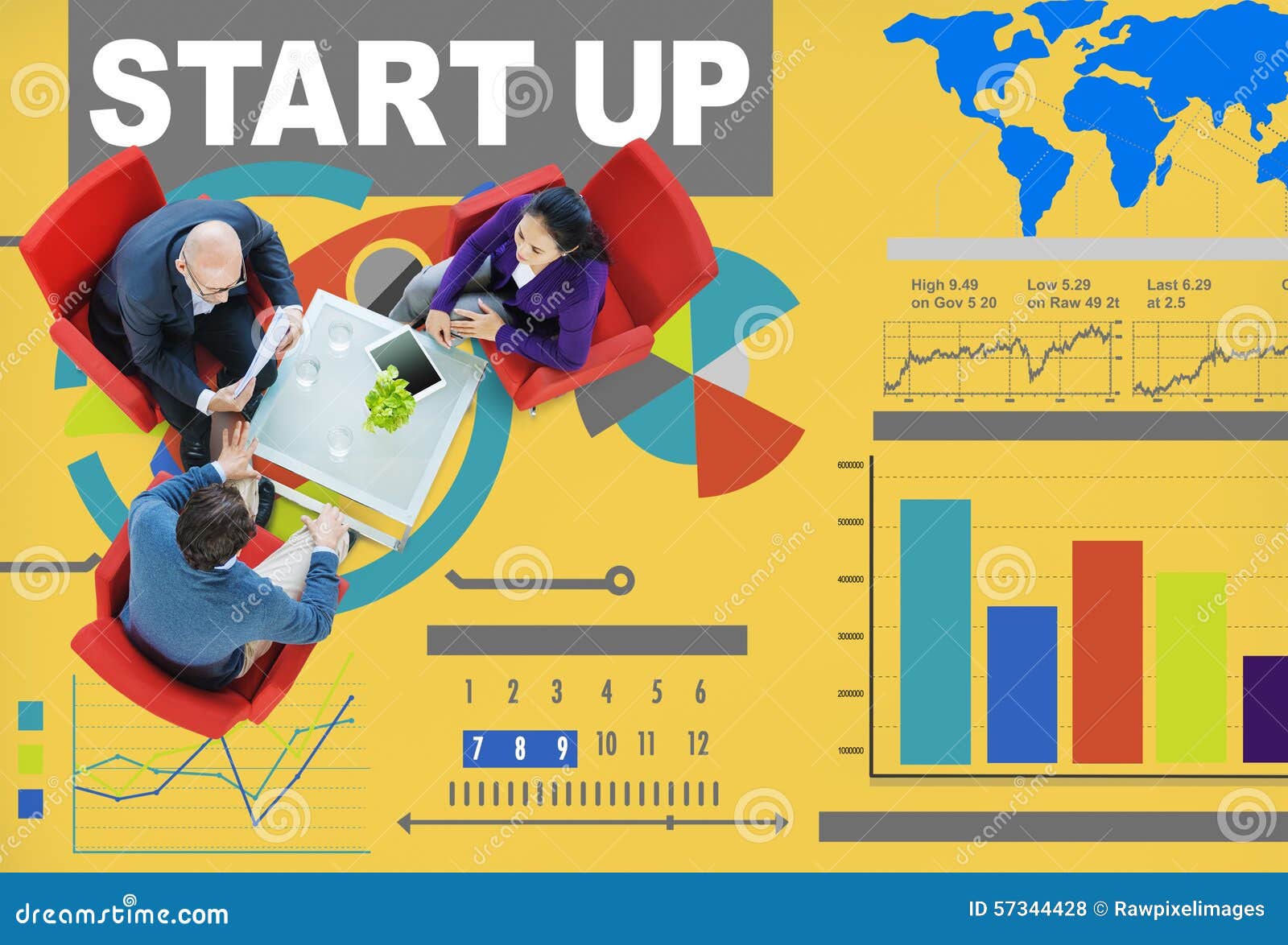 Business Plan Startup Strategy Innovation Vision Creativity Conc Stock ...