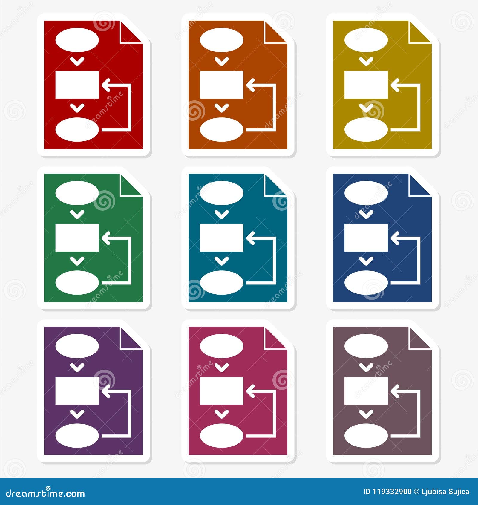 Business plan sticker set stock vector. Illustration of document ...