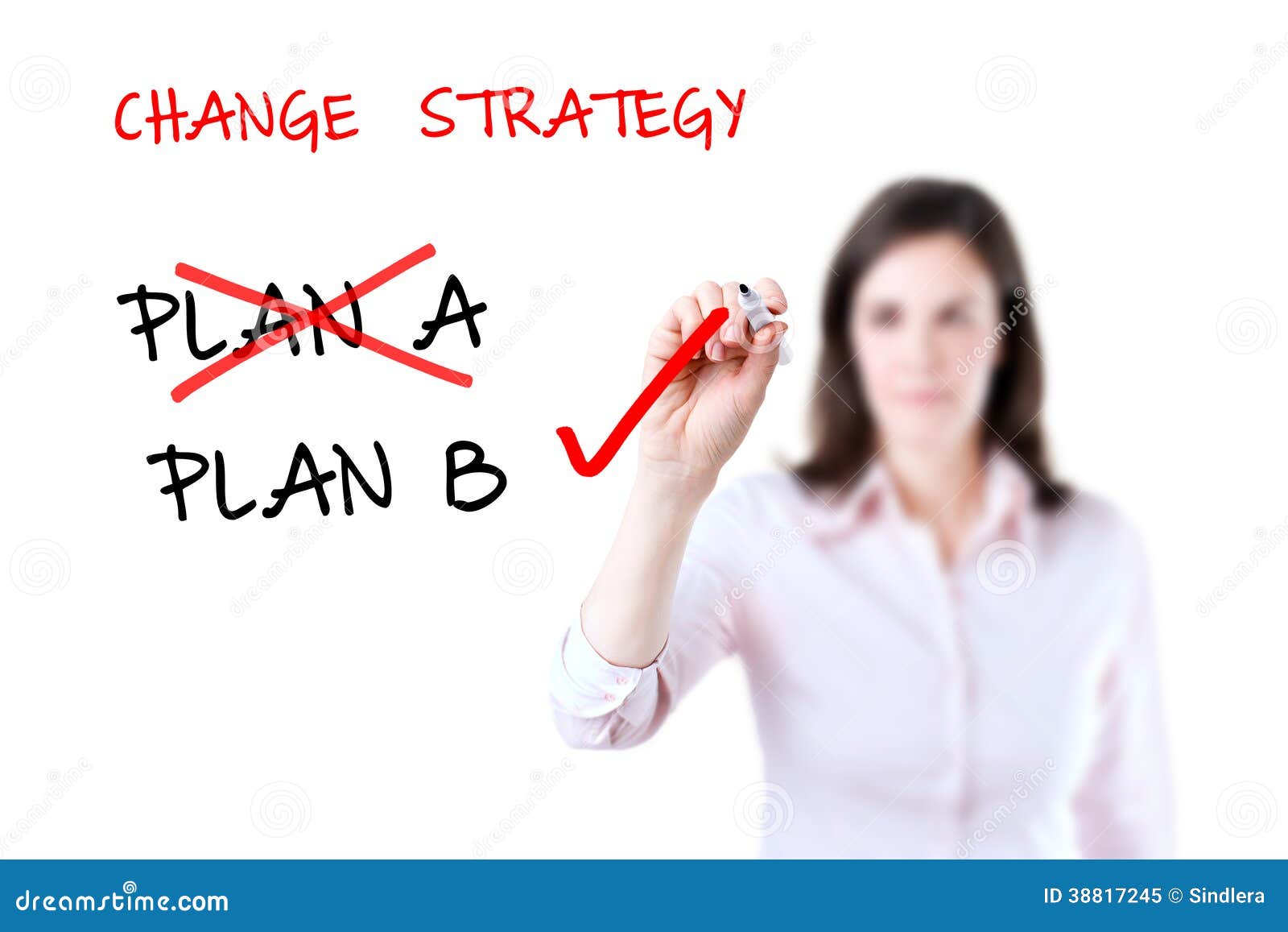 Business Plan Strategy Changing. Stock Image - Image of glass, people ...