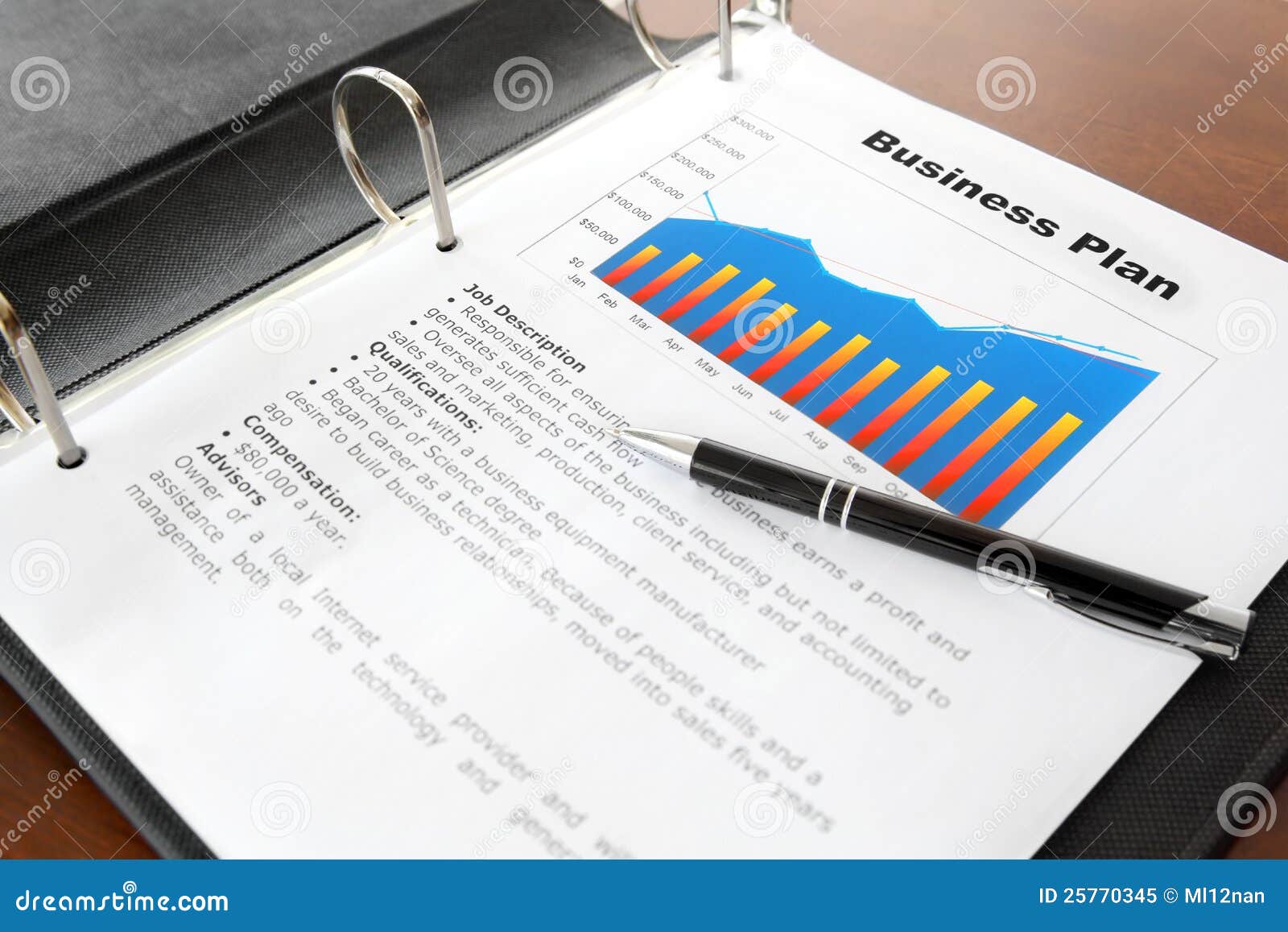 Business Plan on the Table stock image. Image of company - 25770345