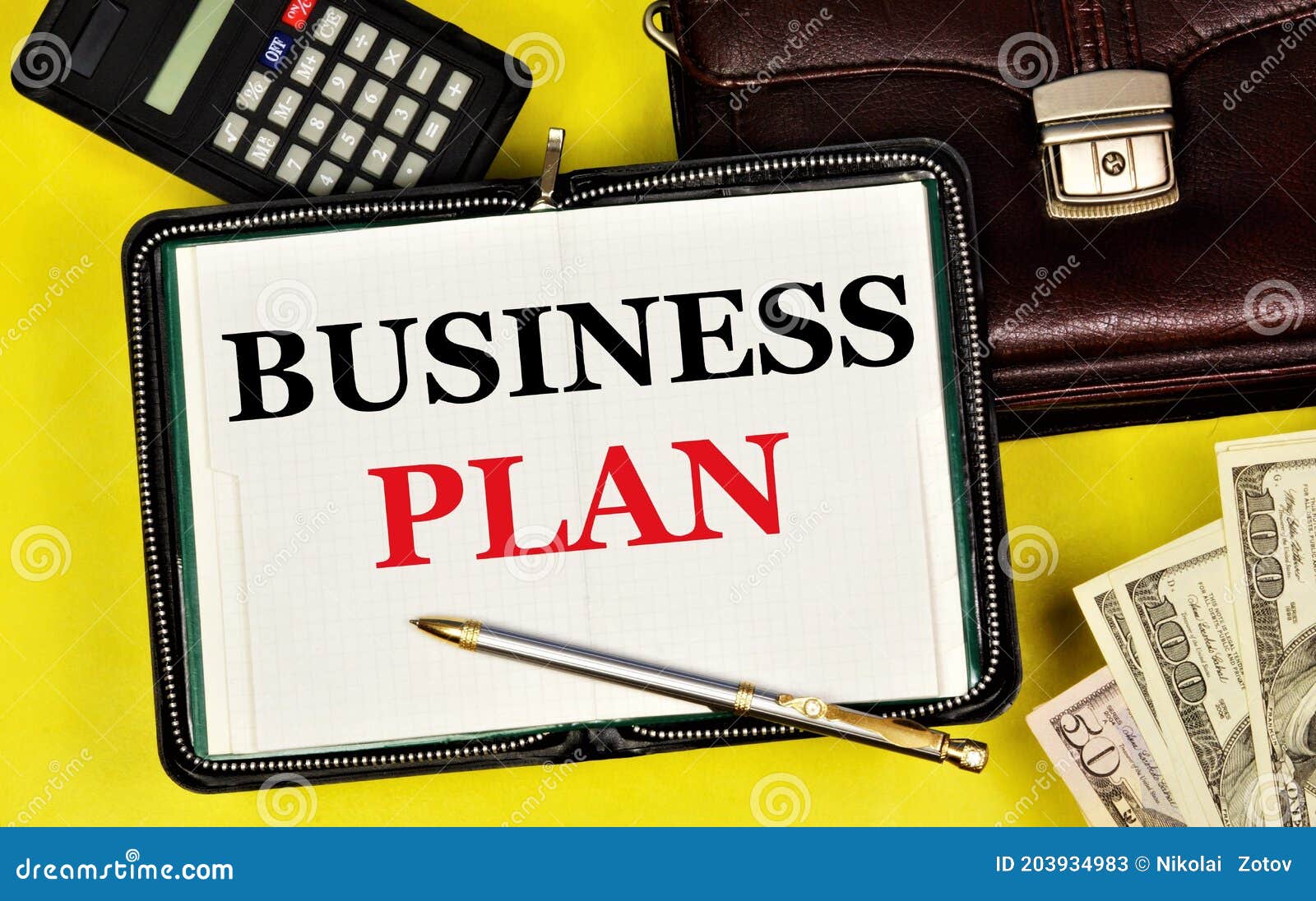 Business Plan. the Text Label in the Notebook Stock Image - Image of ...