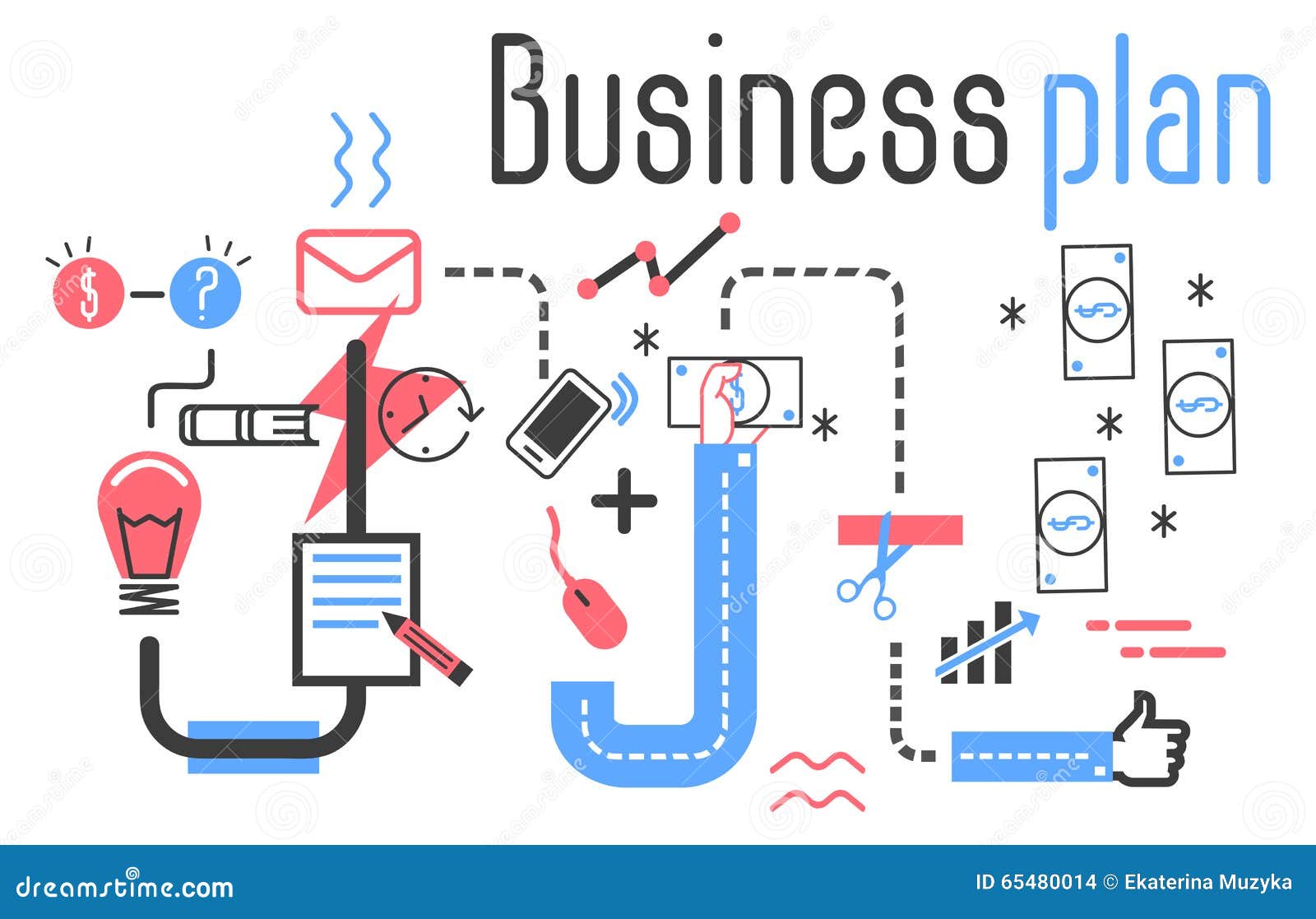 Business Plan Vector Concept in Flat Line Design Stock Vector ... Business Plan Vector Concept in Flat Line Design Stock Vector ...