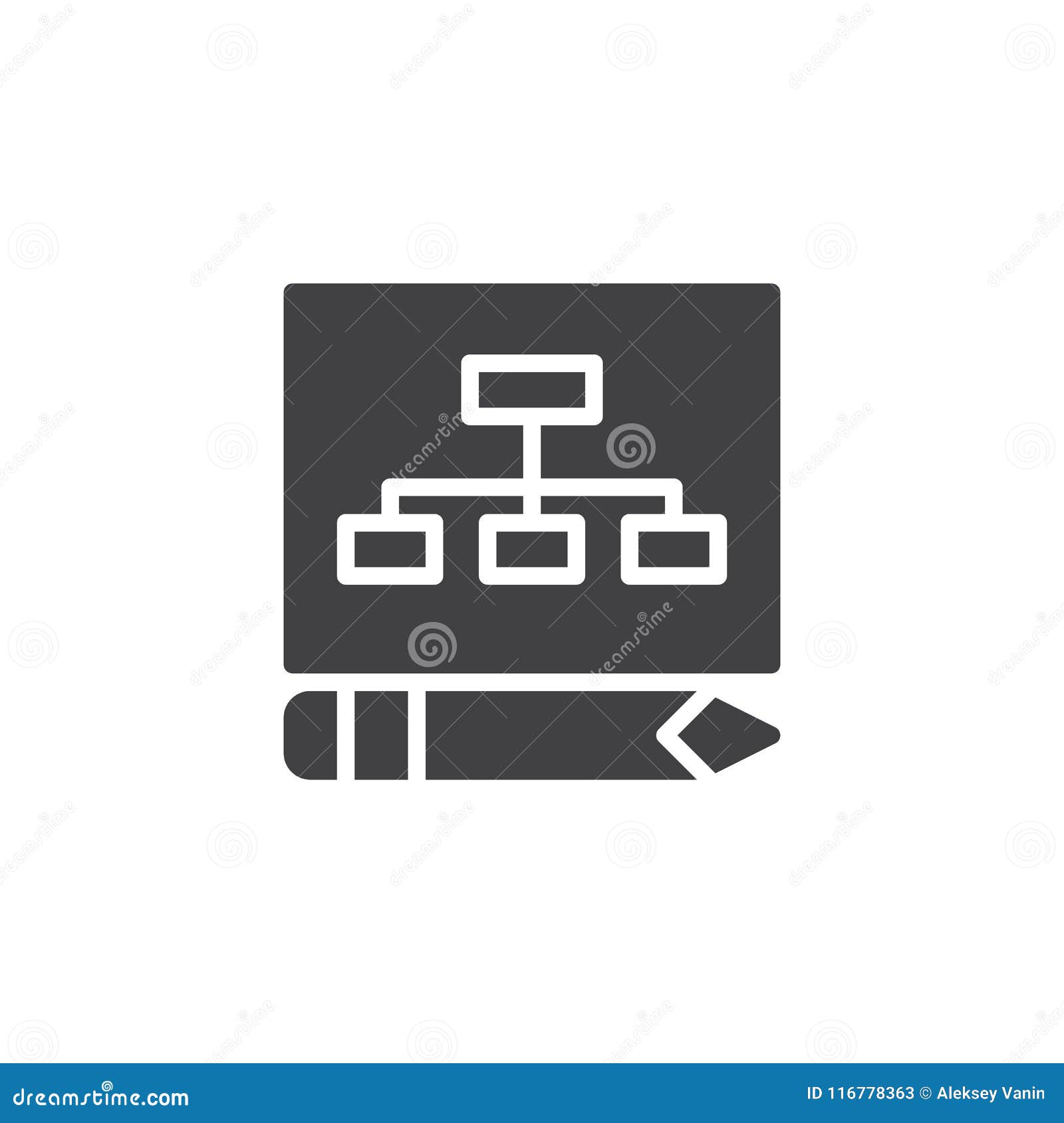 Business plan vector icon stock vector. Illustration of symbol - 116778363