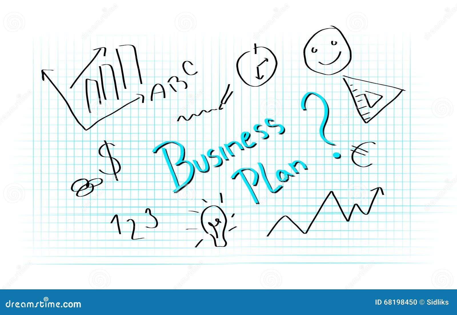 Business Plan writing stock illustration. Illustration of time - 68198450