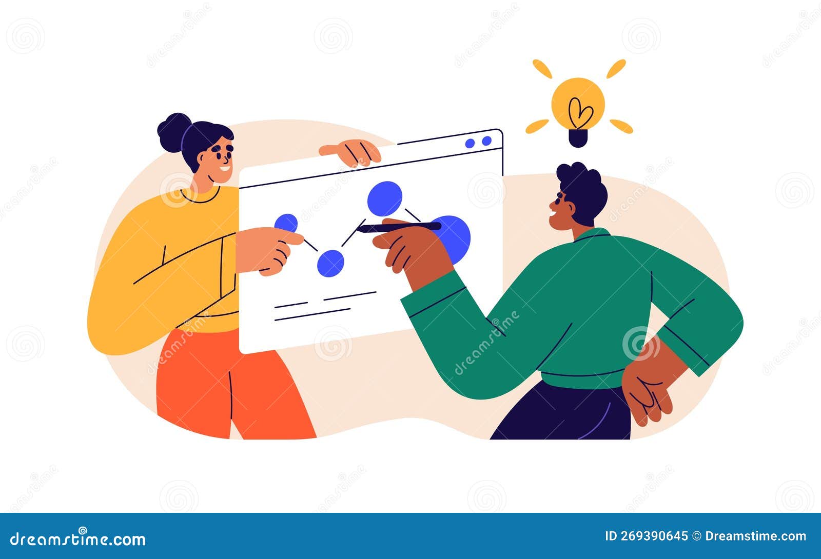 Business Planning, Developing Creative Ideas Concept. Team Work ...