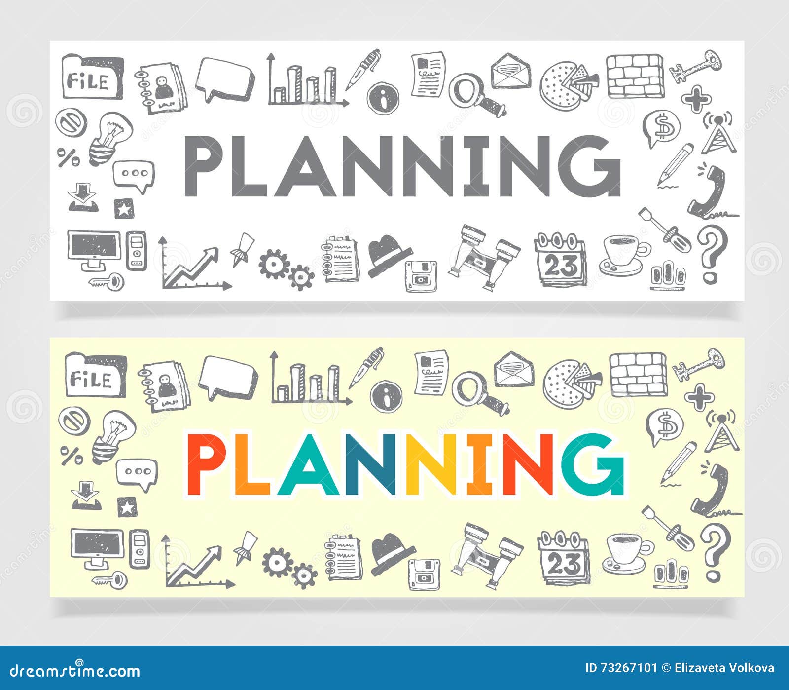 Business Planning Doodle Concept Stock Vector - Illustration of ...