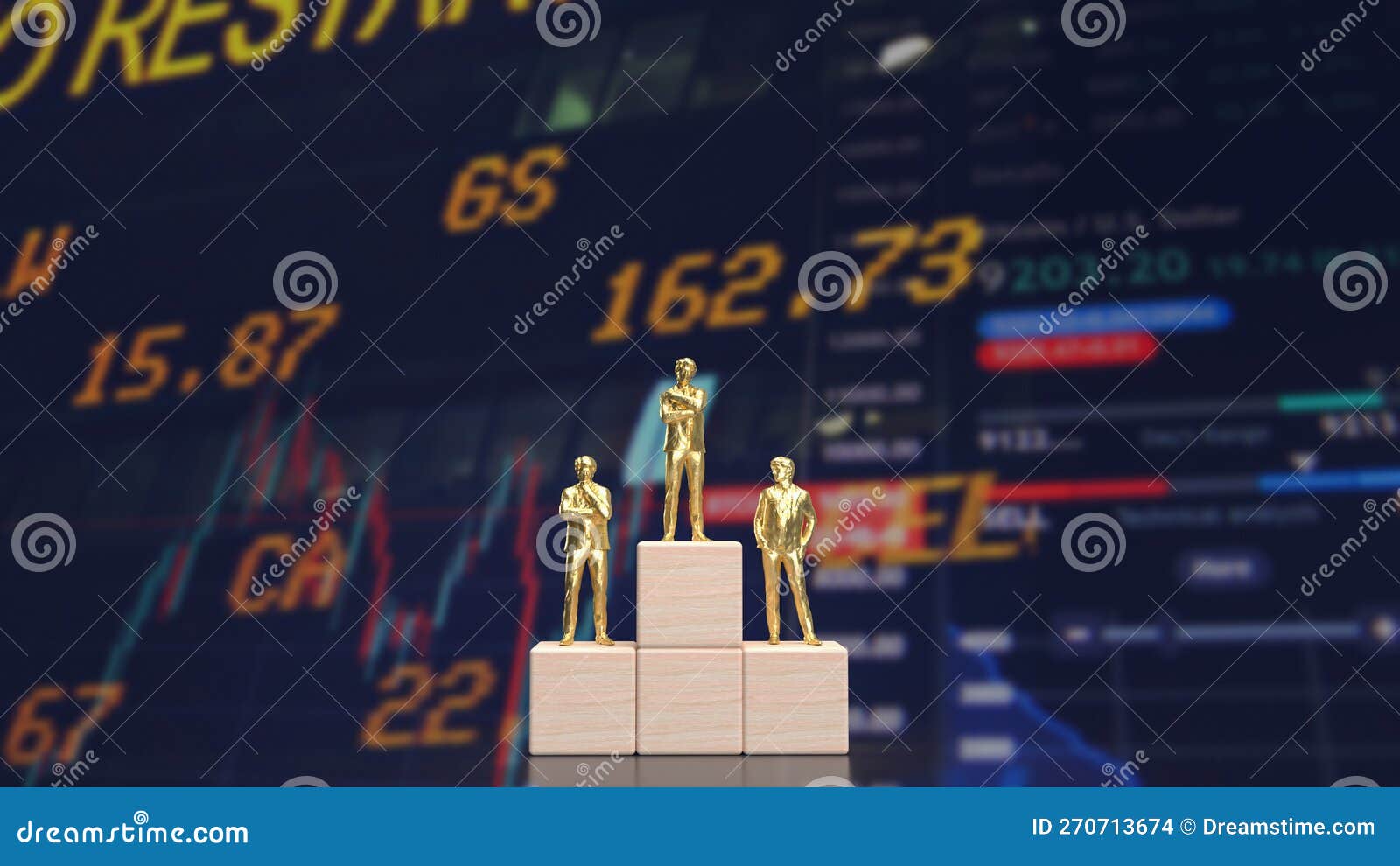 The Business Podium for Challenge Concept 3d Rendering Stock ...
