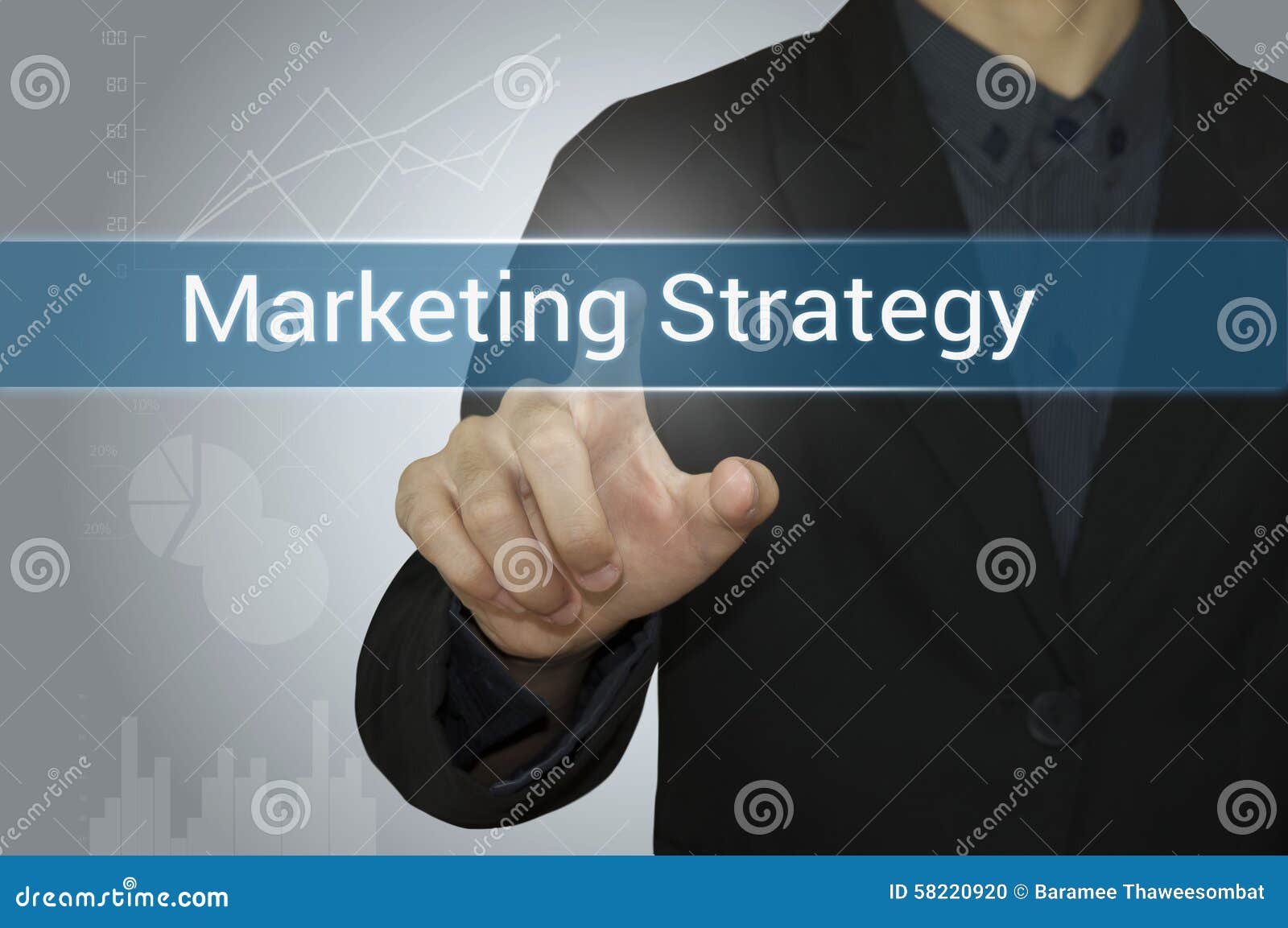 Business Point Digital Marketing on Website. Stock Illustration ...