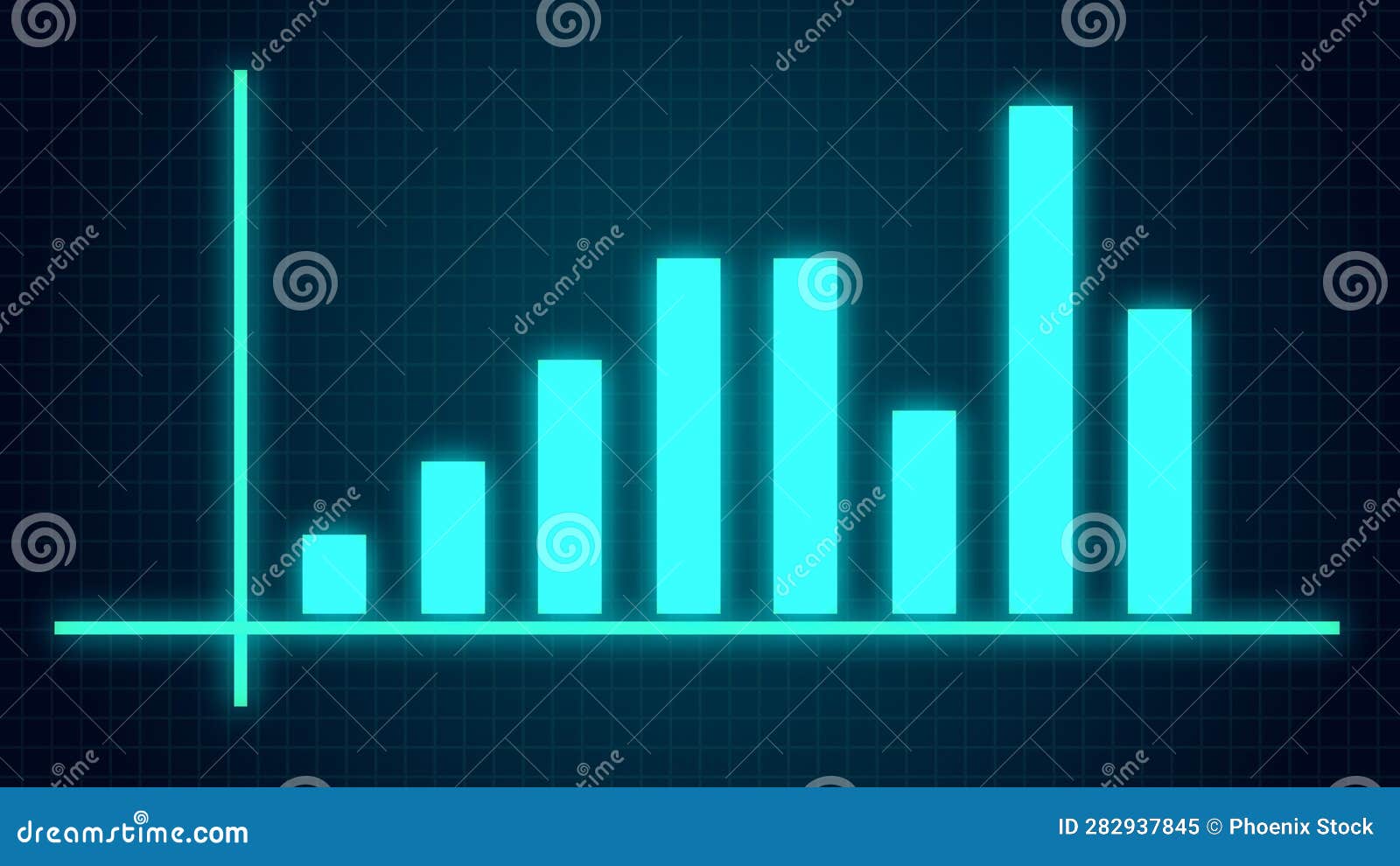 Business Portfolio Growth Chart Bar Graph Stock Illustration ...