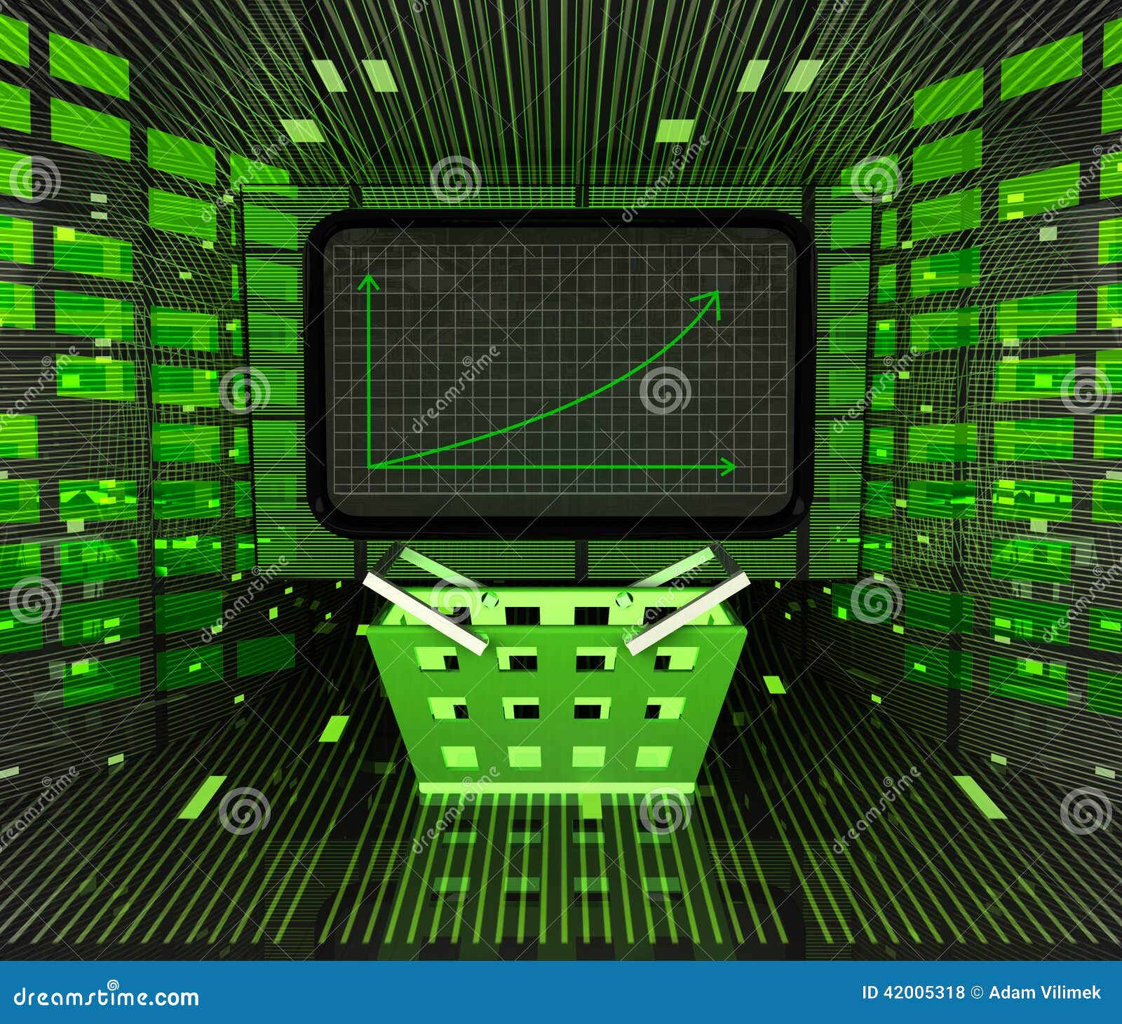 Business Positive Graph Forecast or Results of Trade Stock Illustration ...