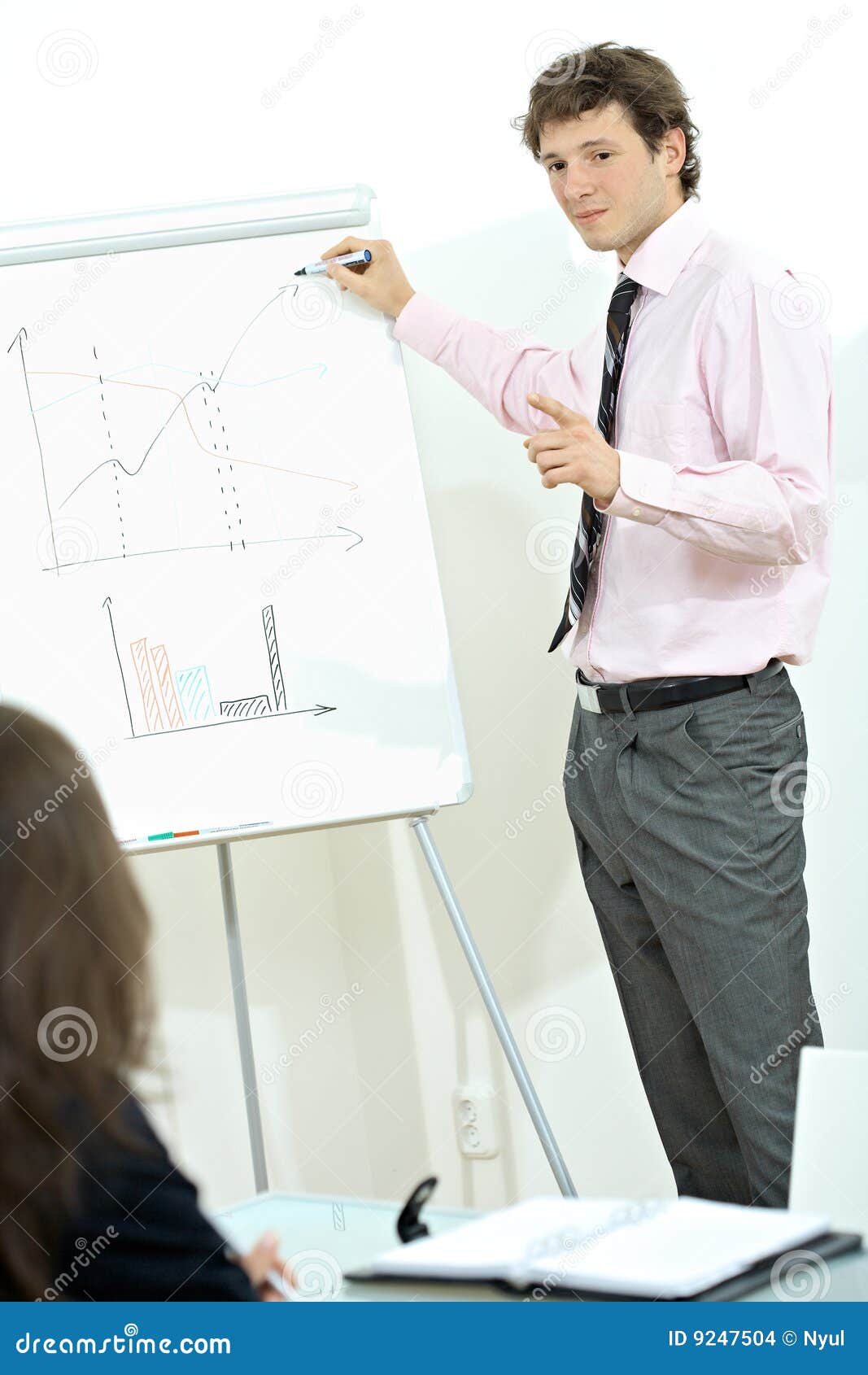 Business presentation stock photo. Image of caucasian - 9247504