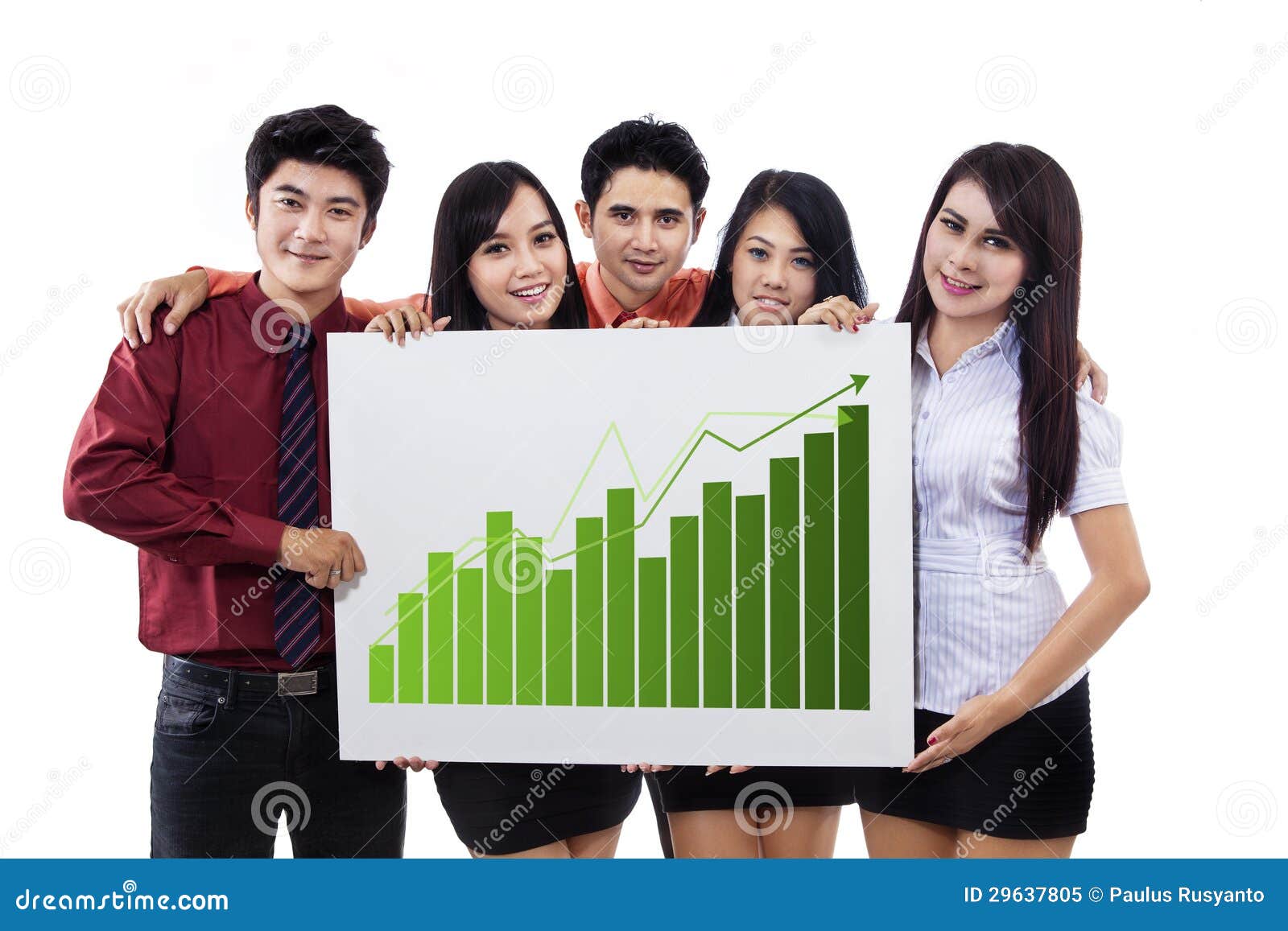 Business Presentation and Bar Chart Stock Image - Image of chart ...