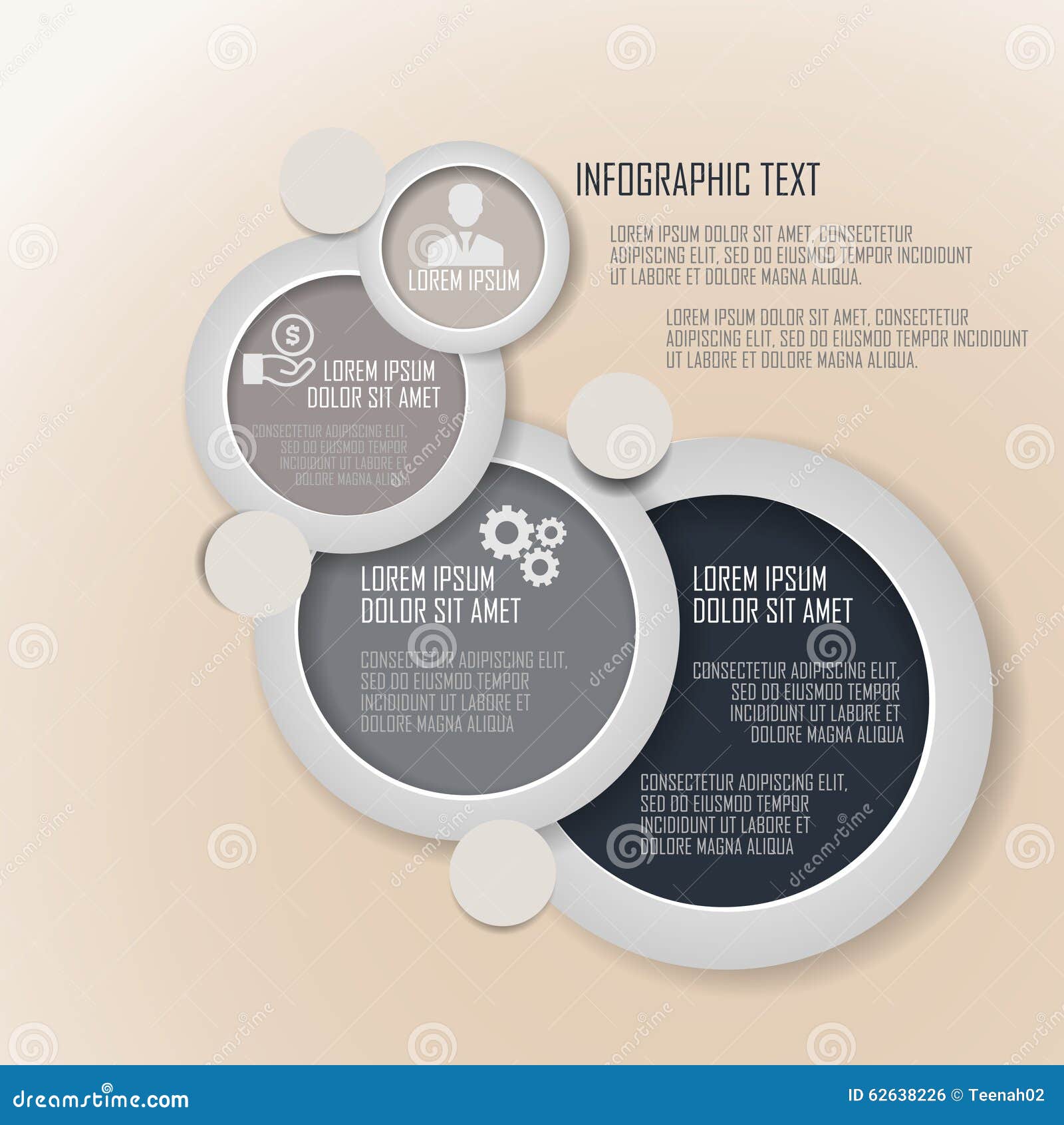 Business Presentation on Circle Design Stock Vector - Illustration of ...