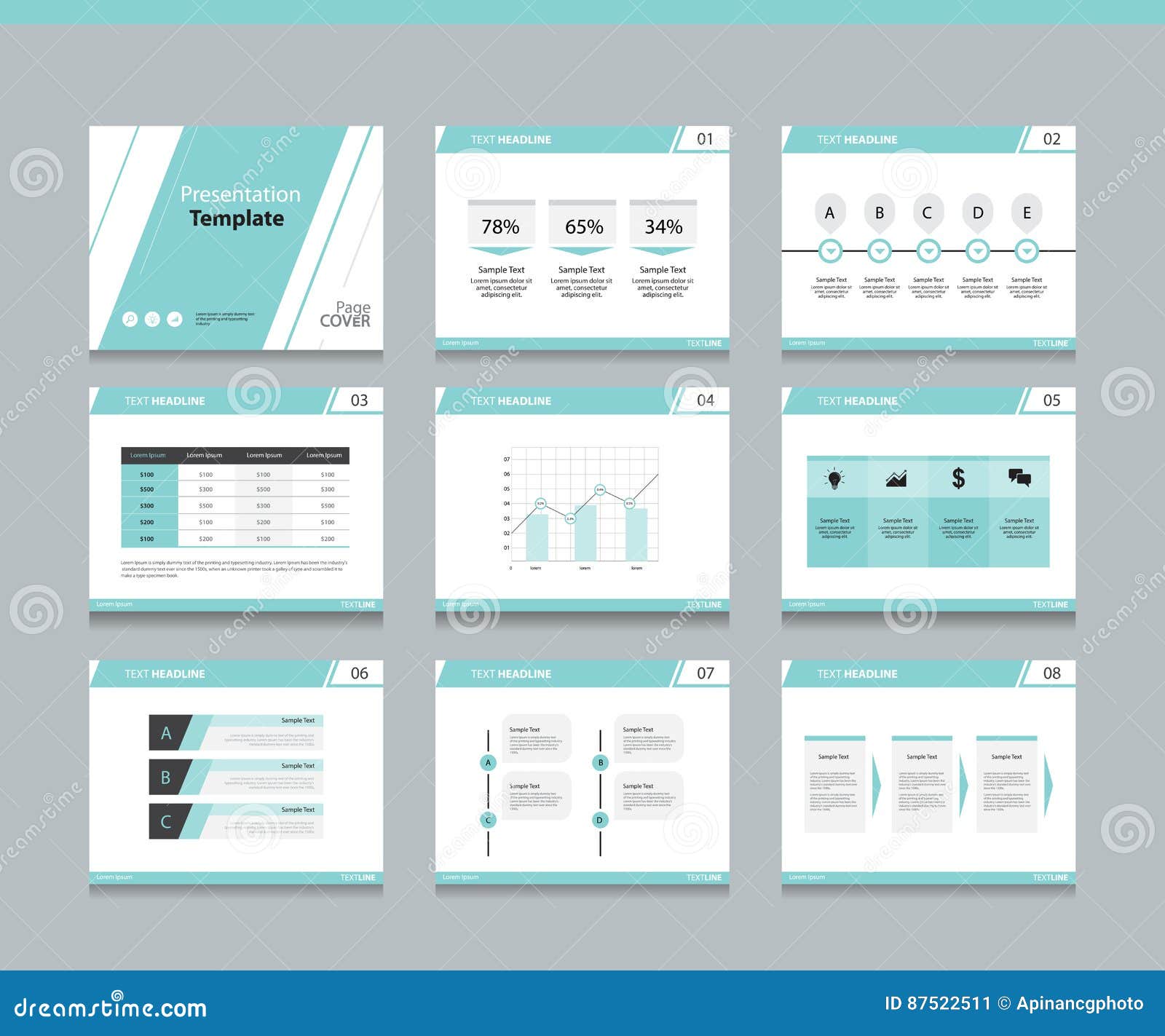 Business Presentation Design Template Background Stock Vector ...
