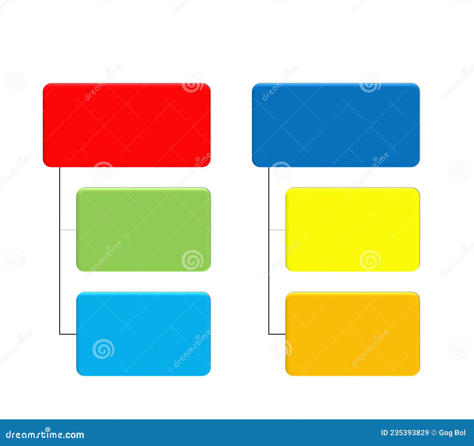 Business Presentation Form. Colored Boxes for Presentation Texts Stock ...