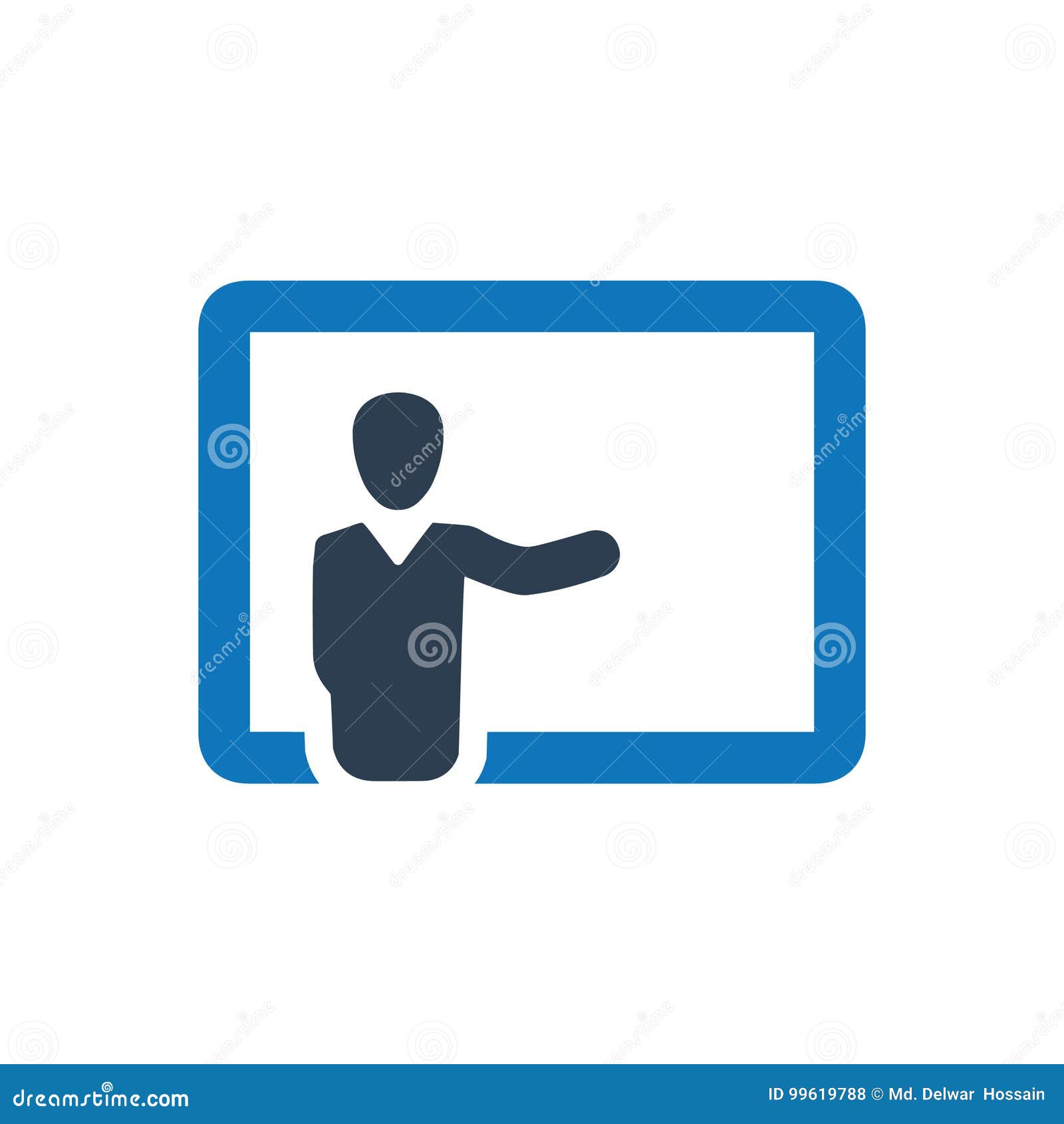 AR Presentation Icon Vector Sign And Symbol Isolated On White ...