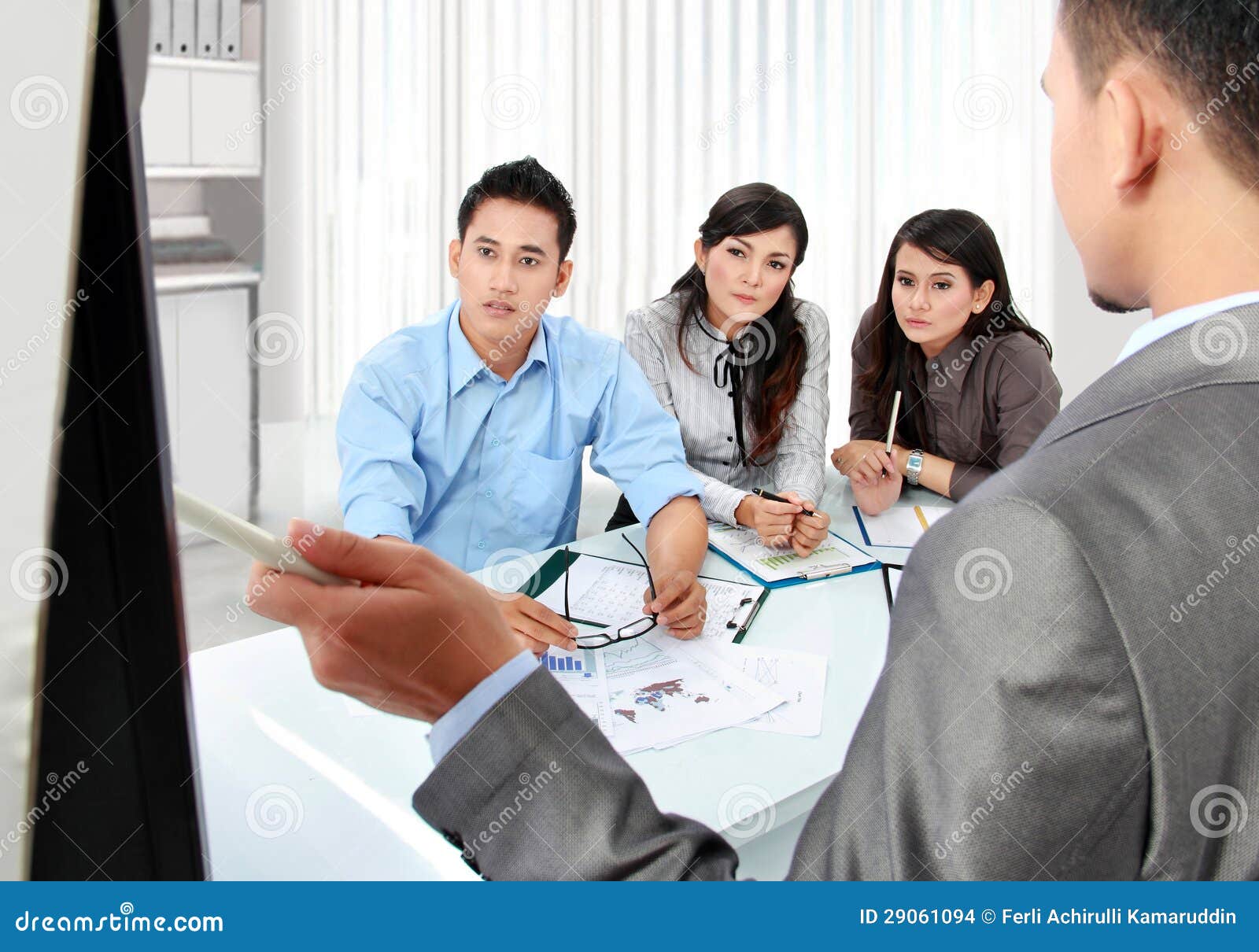 Business Presentation in the Office Stock Photo - Image of female ...