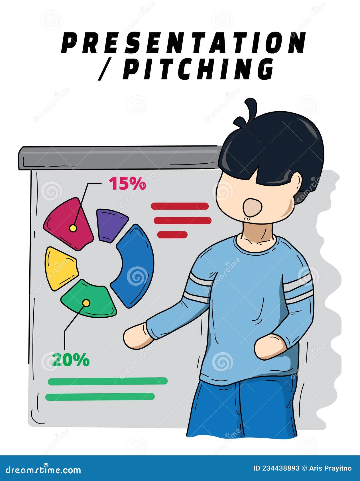 Business Presentation or Pitching Session Stock Vector - Illustration ...