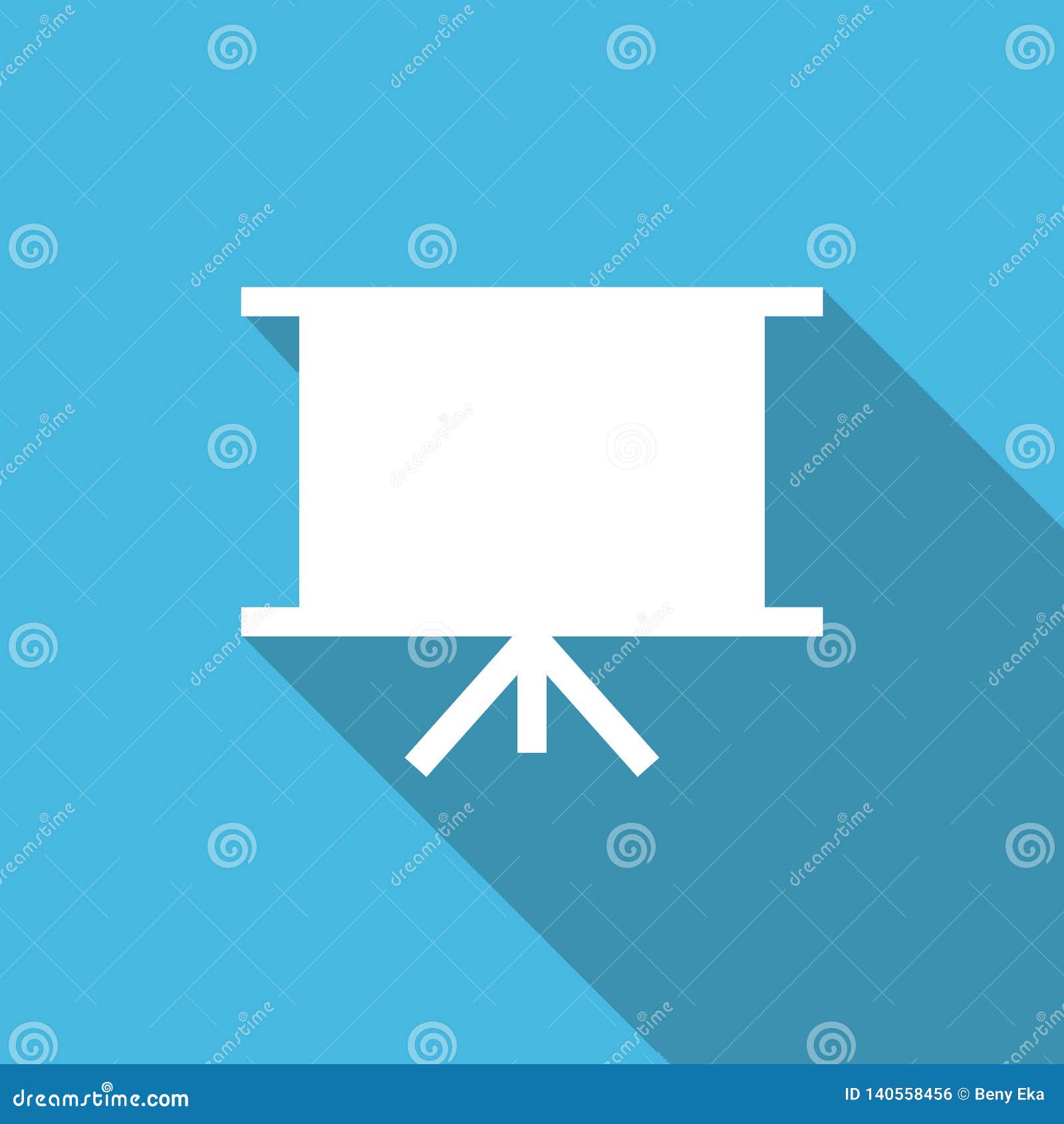 Business Presentation, Slide Solid Flat Icon for Any Purposes Stock ...