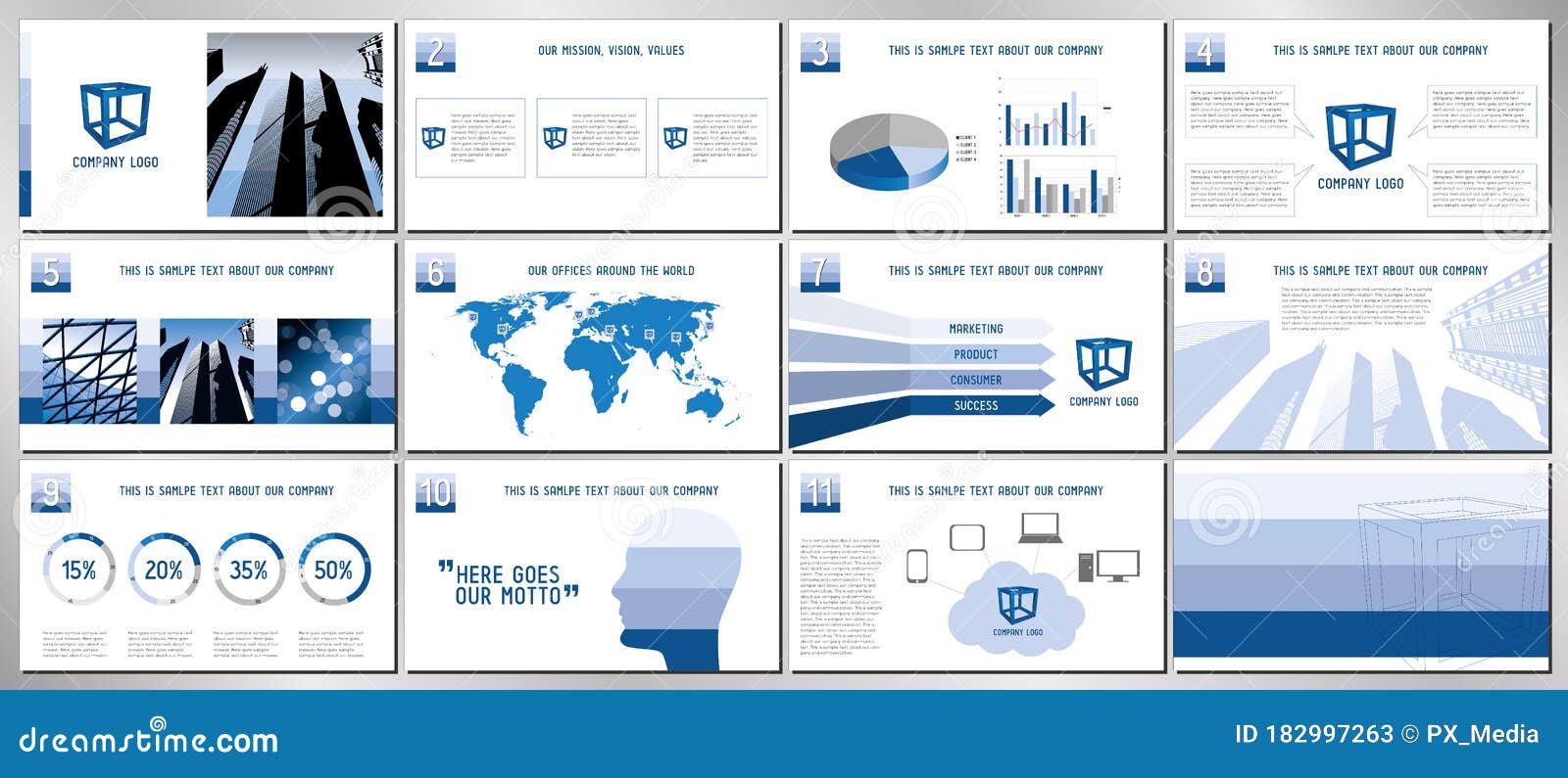 Business Presentation Template/ Design - Hd Format - 1920x1080 Px Stock ...