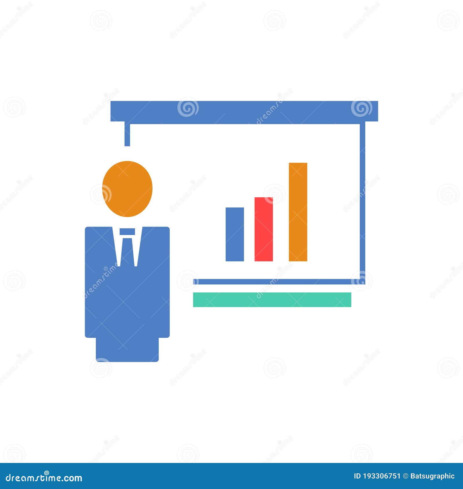 Business Presentation Vector Icon Logo Design Stock Vector ...