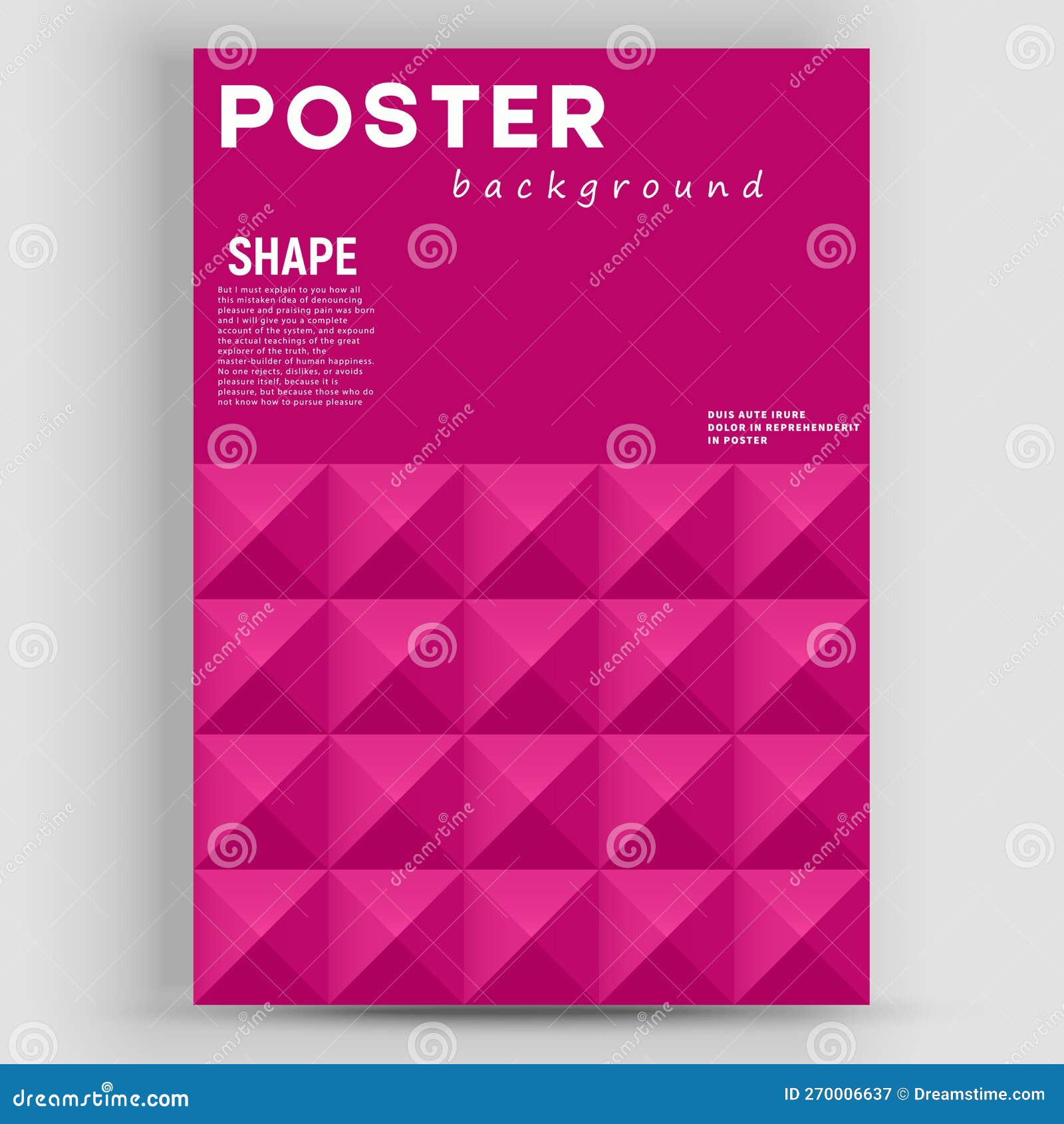 Business Presentation Vector A4 Vertical Orientation Front Page Mock Up ...