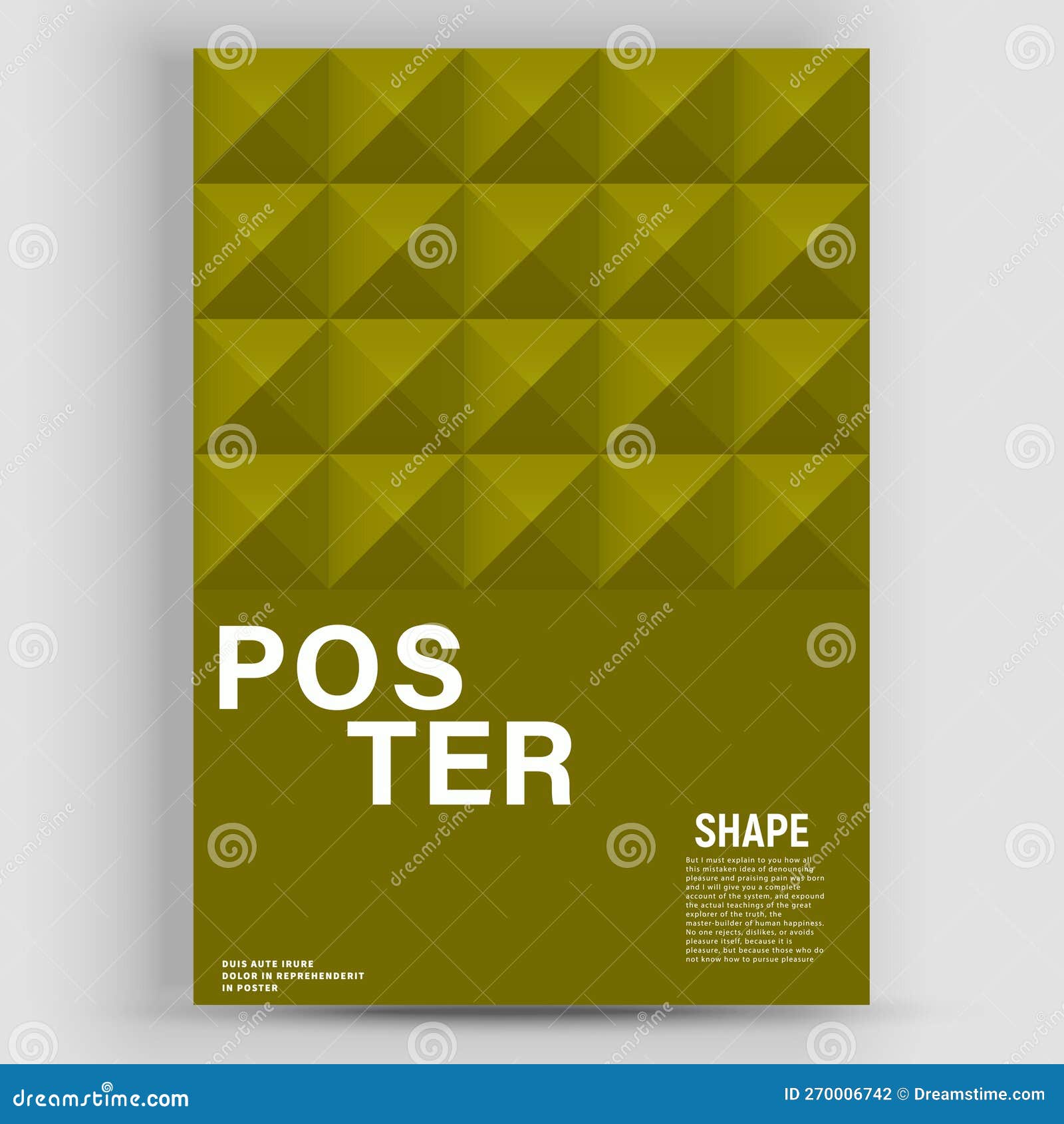 Business Presentation Vector A4 Vertical Orientation Front Page Mock Up ...