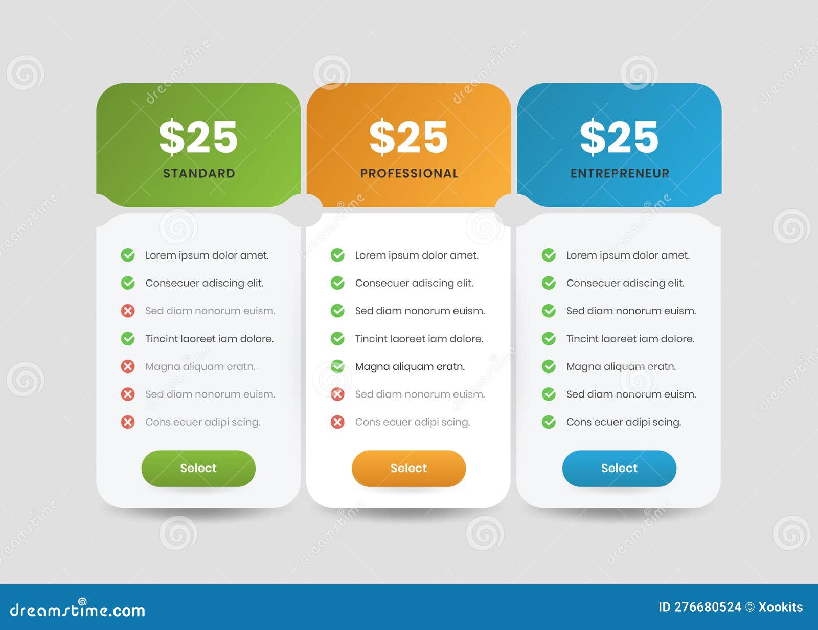 Minimal Pricing Comparison Chart Web Ui Template Design Cartoon Vector ... Minimal Pricing Comparison Chart Web Ui Template Design Cartoon Vector ...