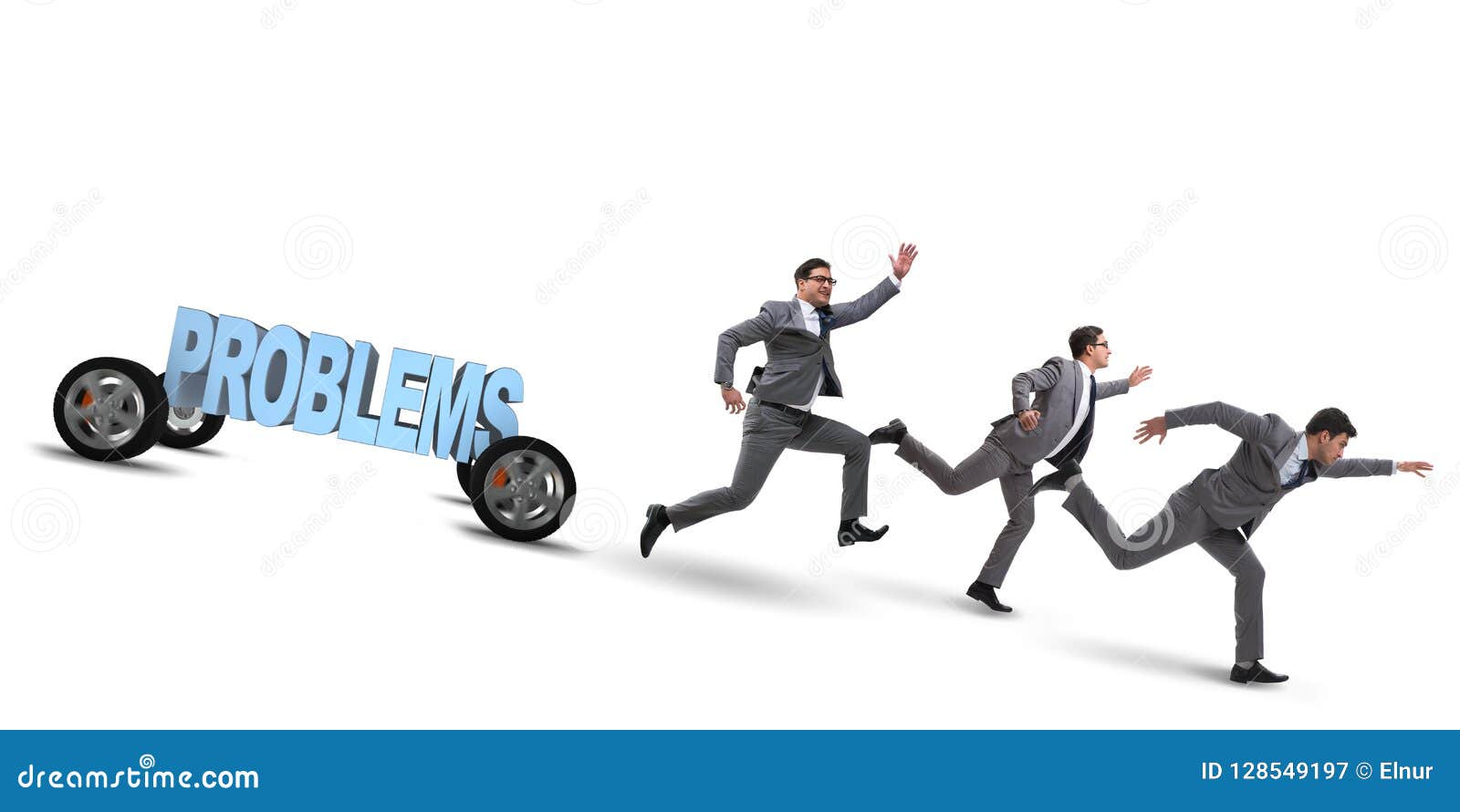 The Business Problem and Challenge Concept with Businessman Stock Image ...