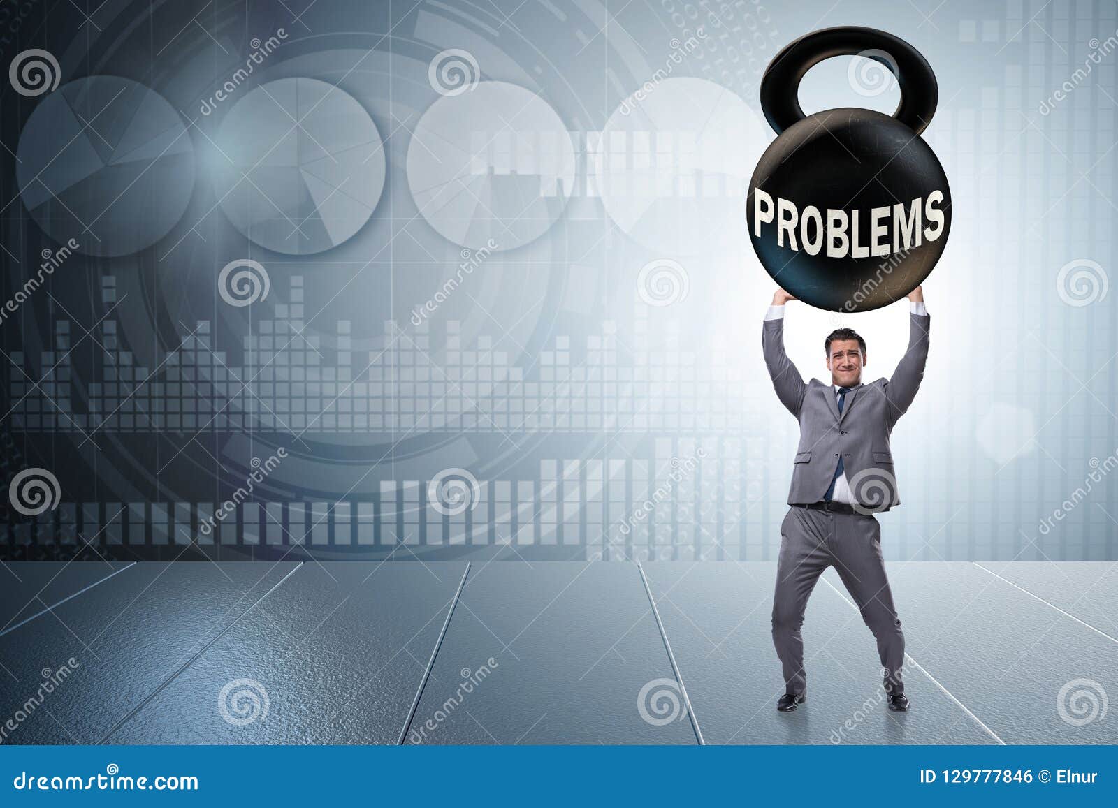 The Business Problem and Challenge Concept with Businessman Stock Photo ...