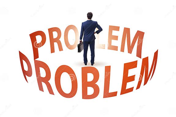 Business Problem Concept with Businessman Stock Illustration ...