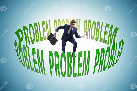 Business Problem Concept with Businessman Stock Illustration ...