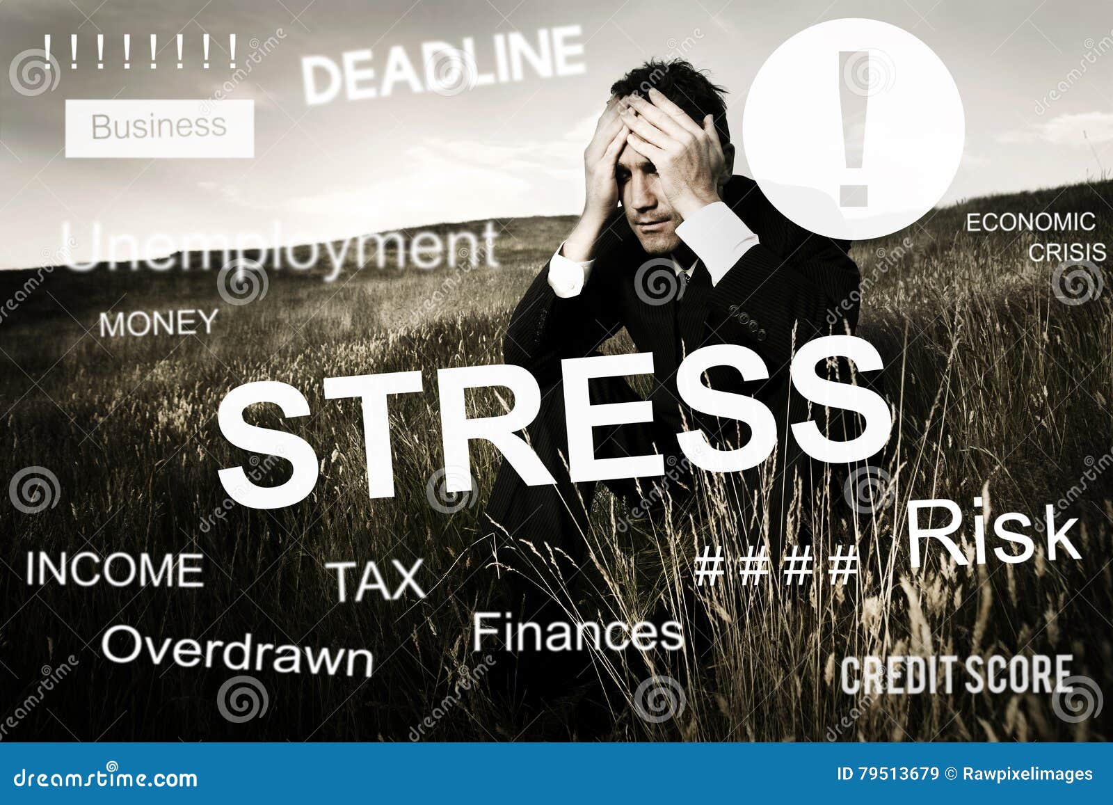 Business Problem Concern Worried Graphic Concept Stock Image - Image of ...