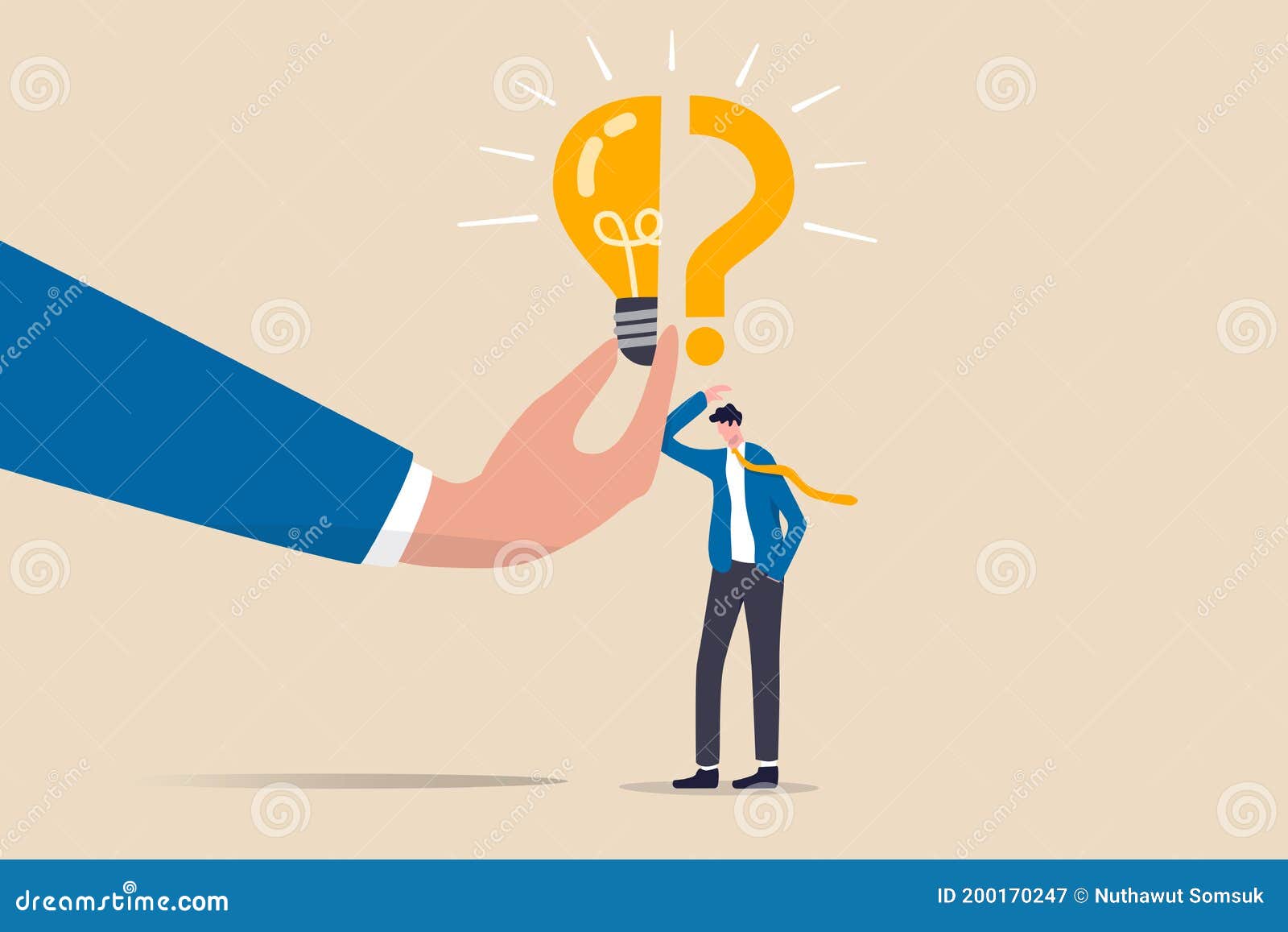 Problem, Idea And Solution Cartoon Vector | CartoonDealer.com #86298315