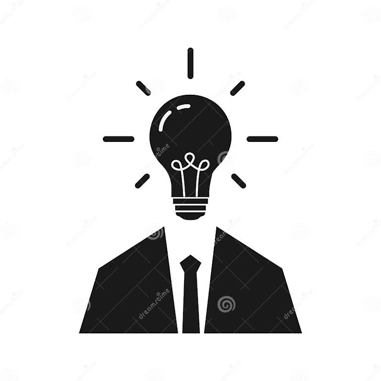 Business Problem, Idea, Decision Making and Solution Simple Icon. a ...