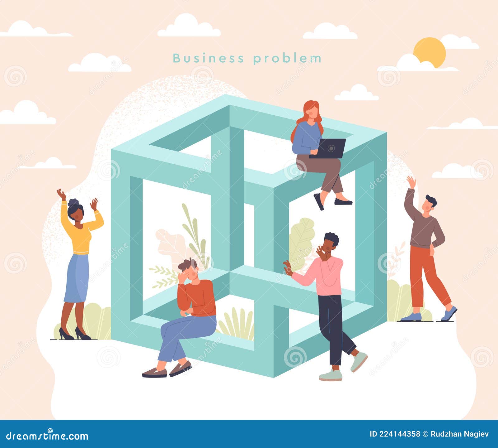 Business Problem without Solution Stock Vector - Illustration of ...