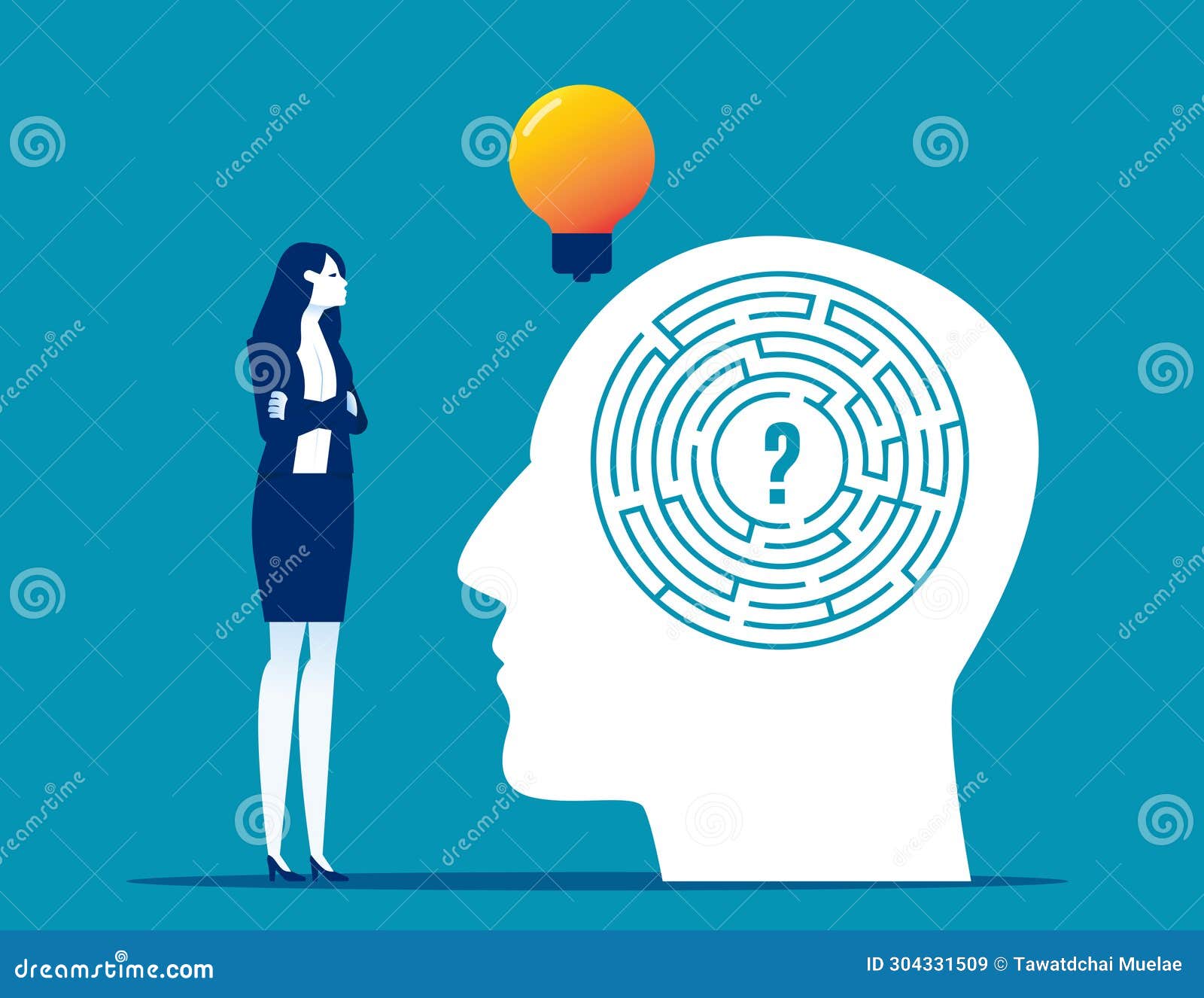 Business Problem Solving. Business Generating Vector Illustration ...