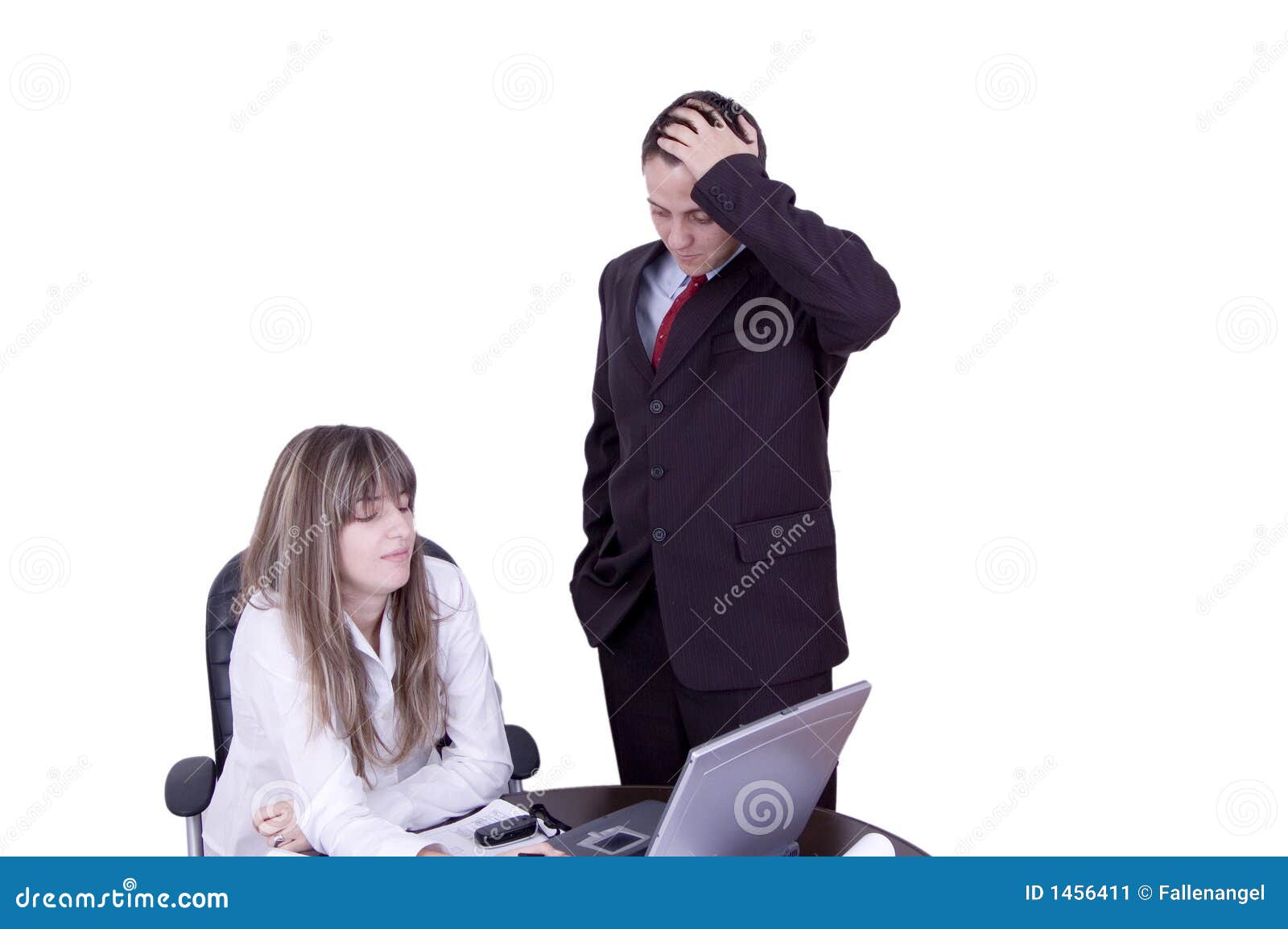 Business problems stock image. Image of female, leader - 1456411