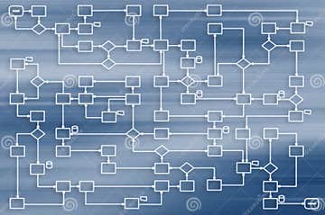 Business Process 2d on Blue Background Stock Photo - Image of process ...