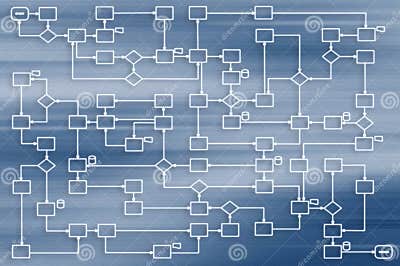 Business Process 2d on Blue Background Stock Photo - Image of process ...